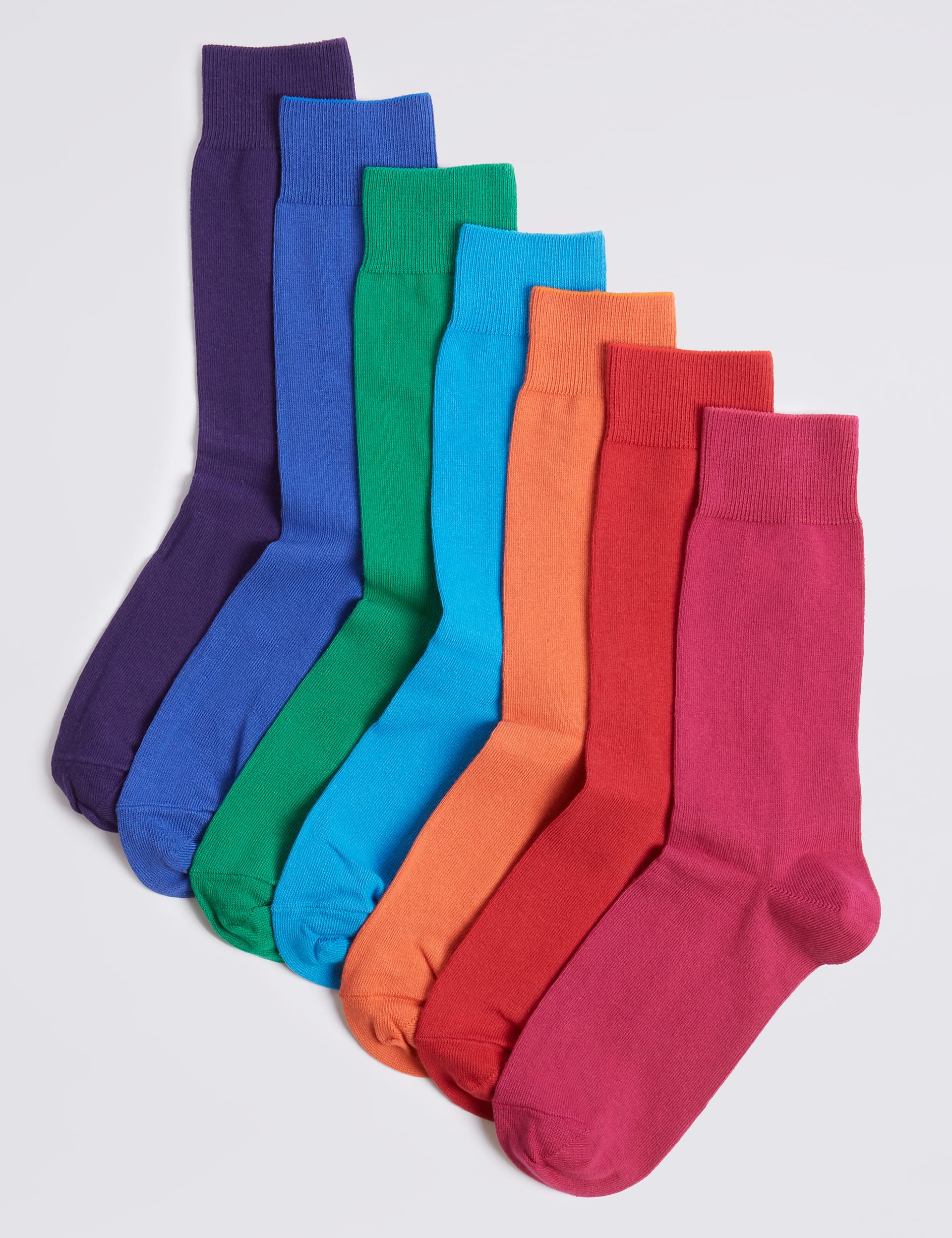 7pk Cool & Freshfeet™ Cotton Rich Socks | M&S Collection | M&S