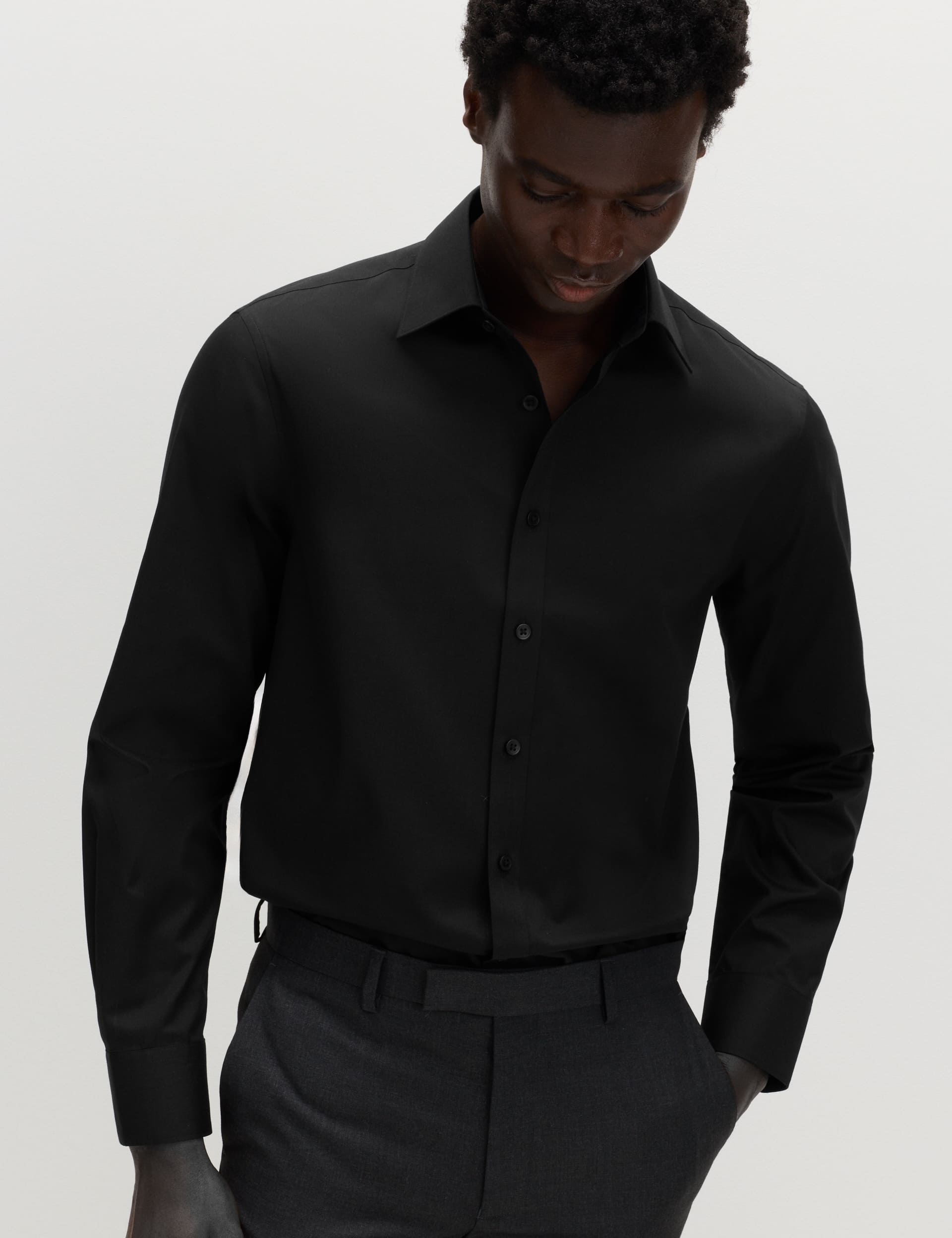 Men's Slim Fit Formal Shirts | M&S