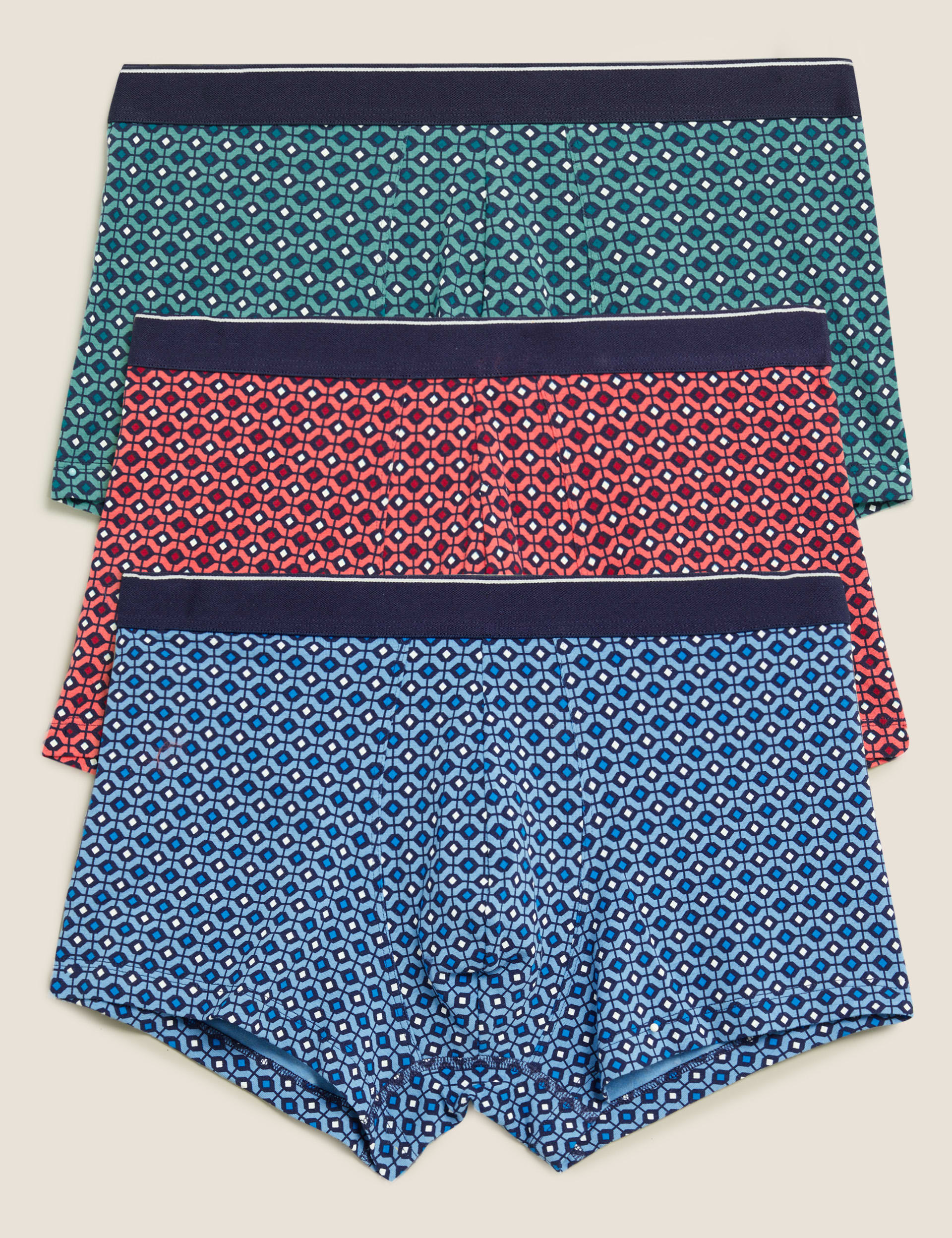 3 Pack Cotton Cool & Fresh™ Hipsters | M&S Collection | M&S IE