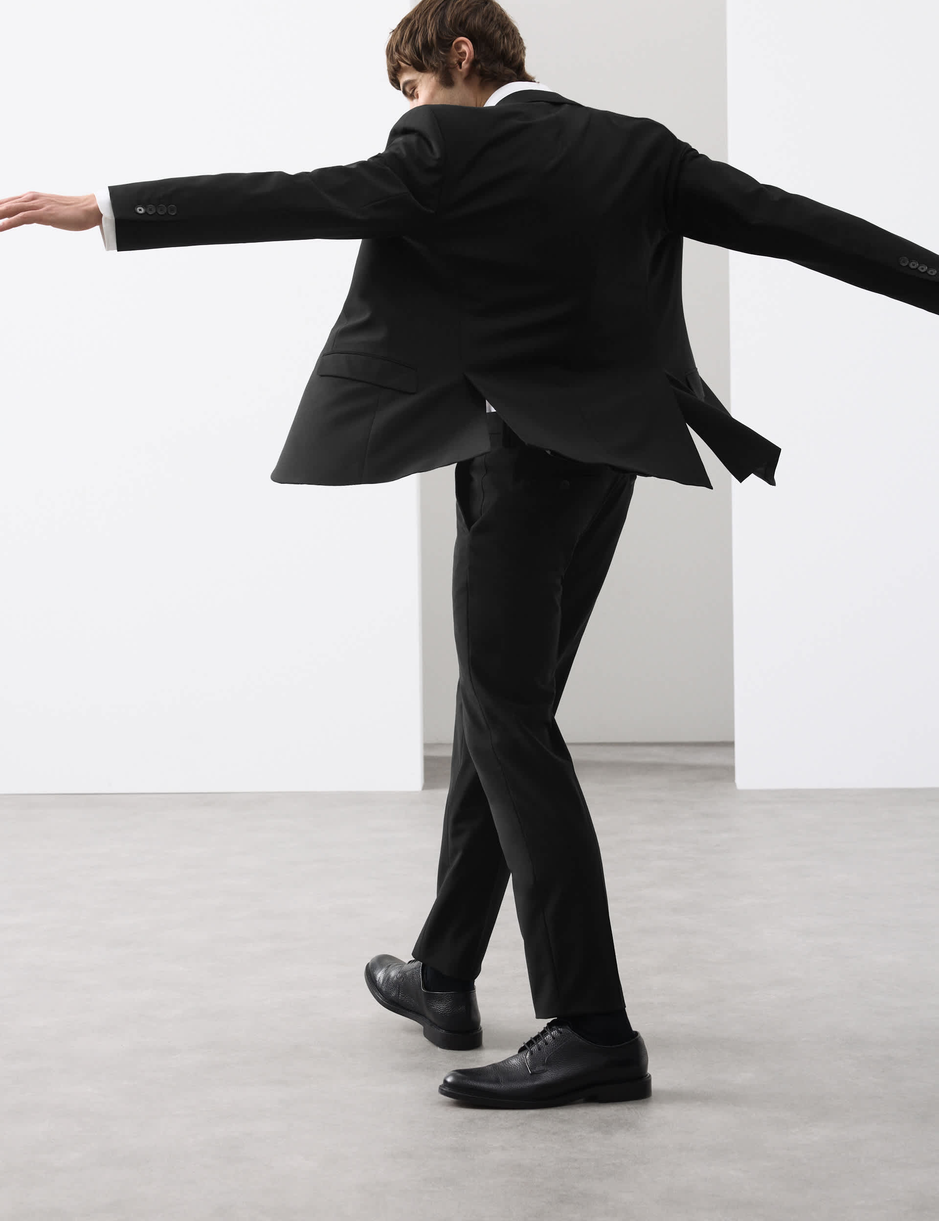 Men's Flat-Front Trousers | M&S