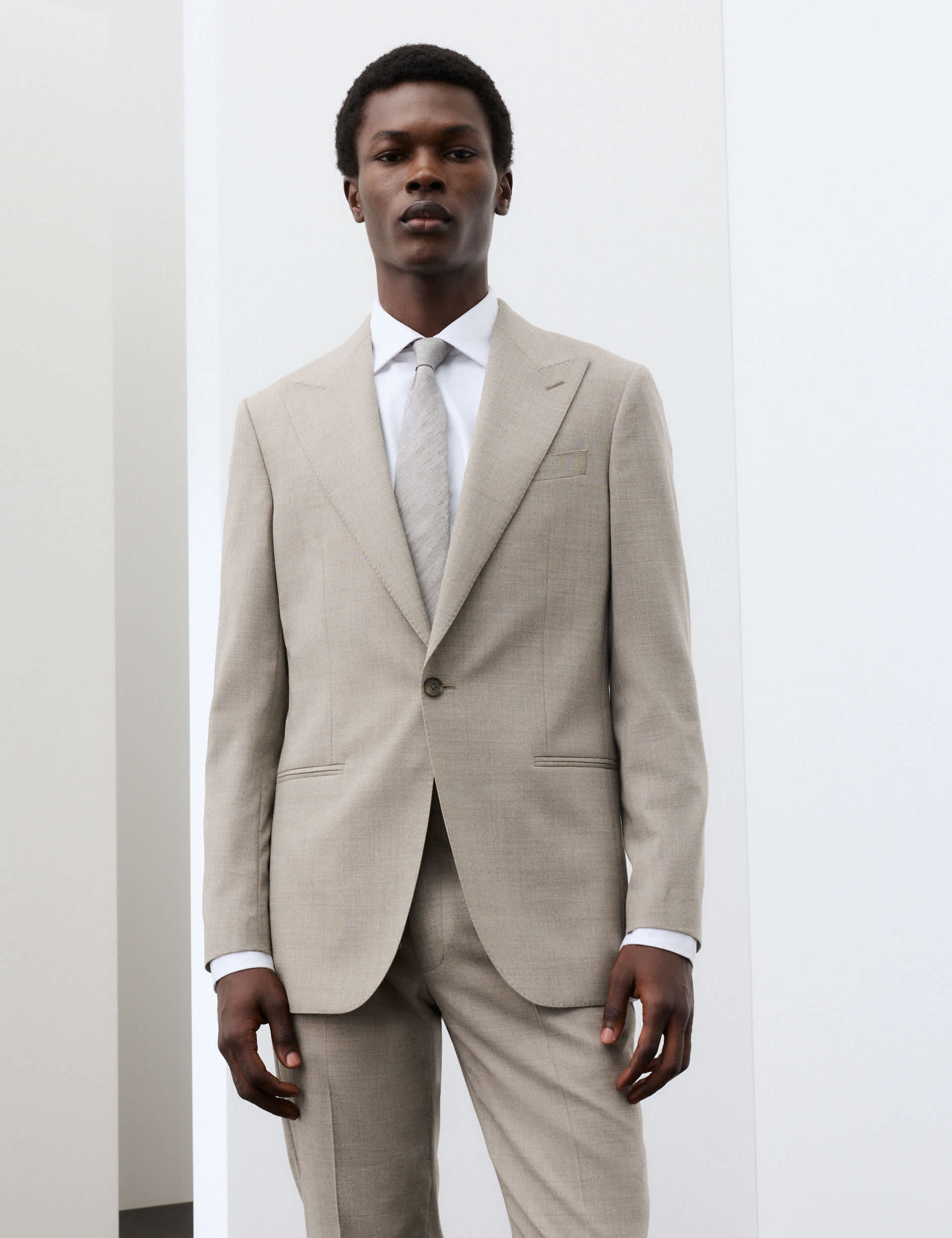 Tailored Fit Wool Blend Suit Jacket | Autograph | M&S IE
