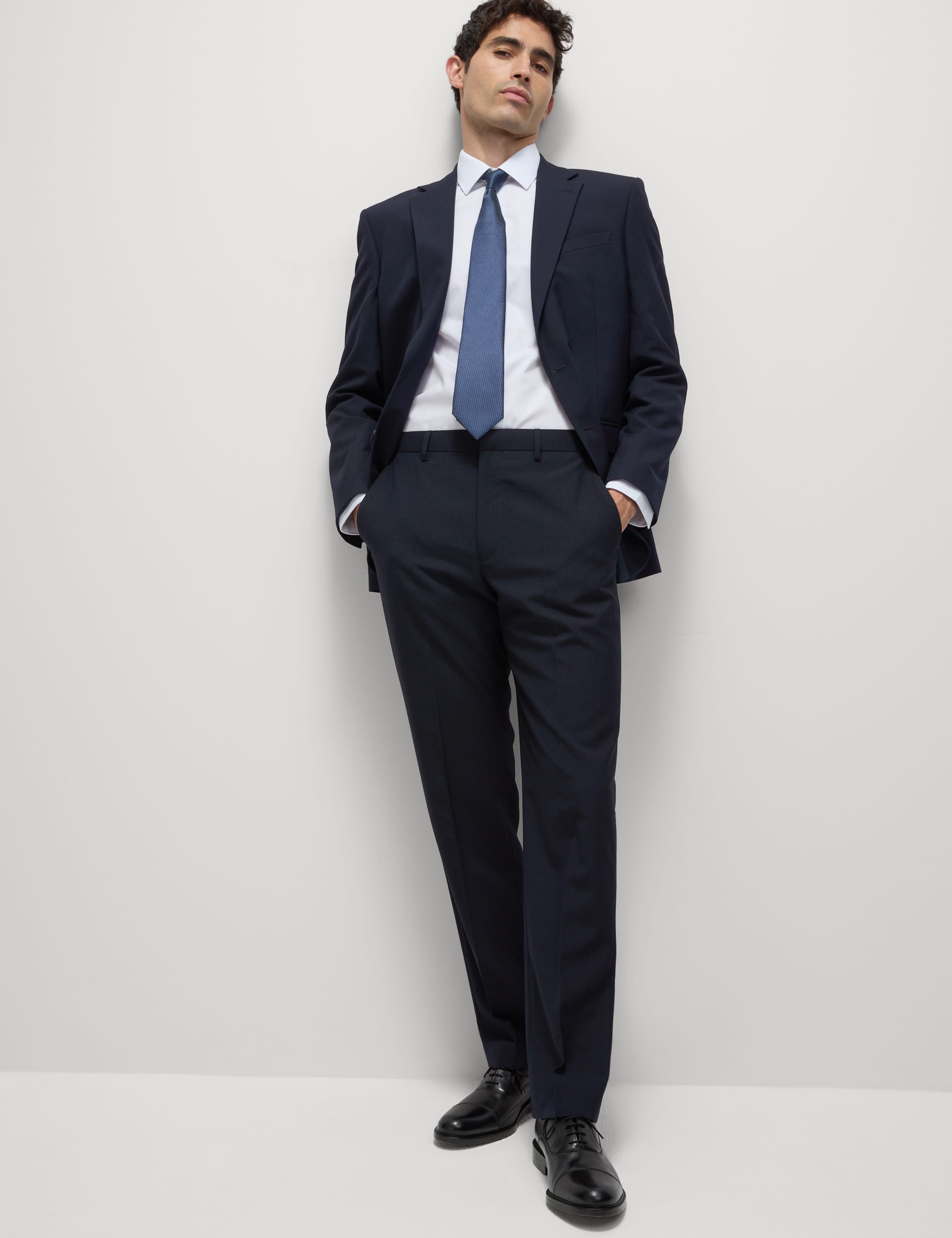 Men’s Smart Navy Trousers | M&S