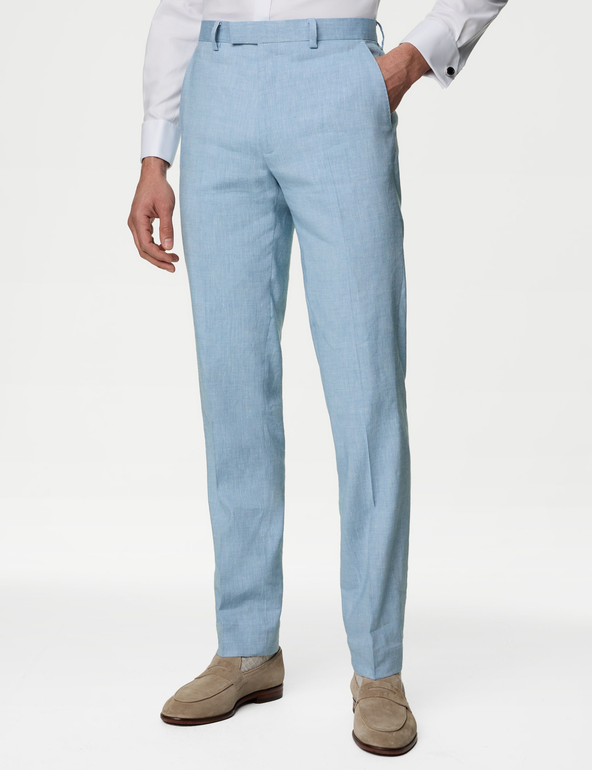Men's Linen Trousers | M&S