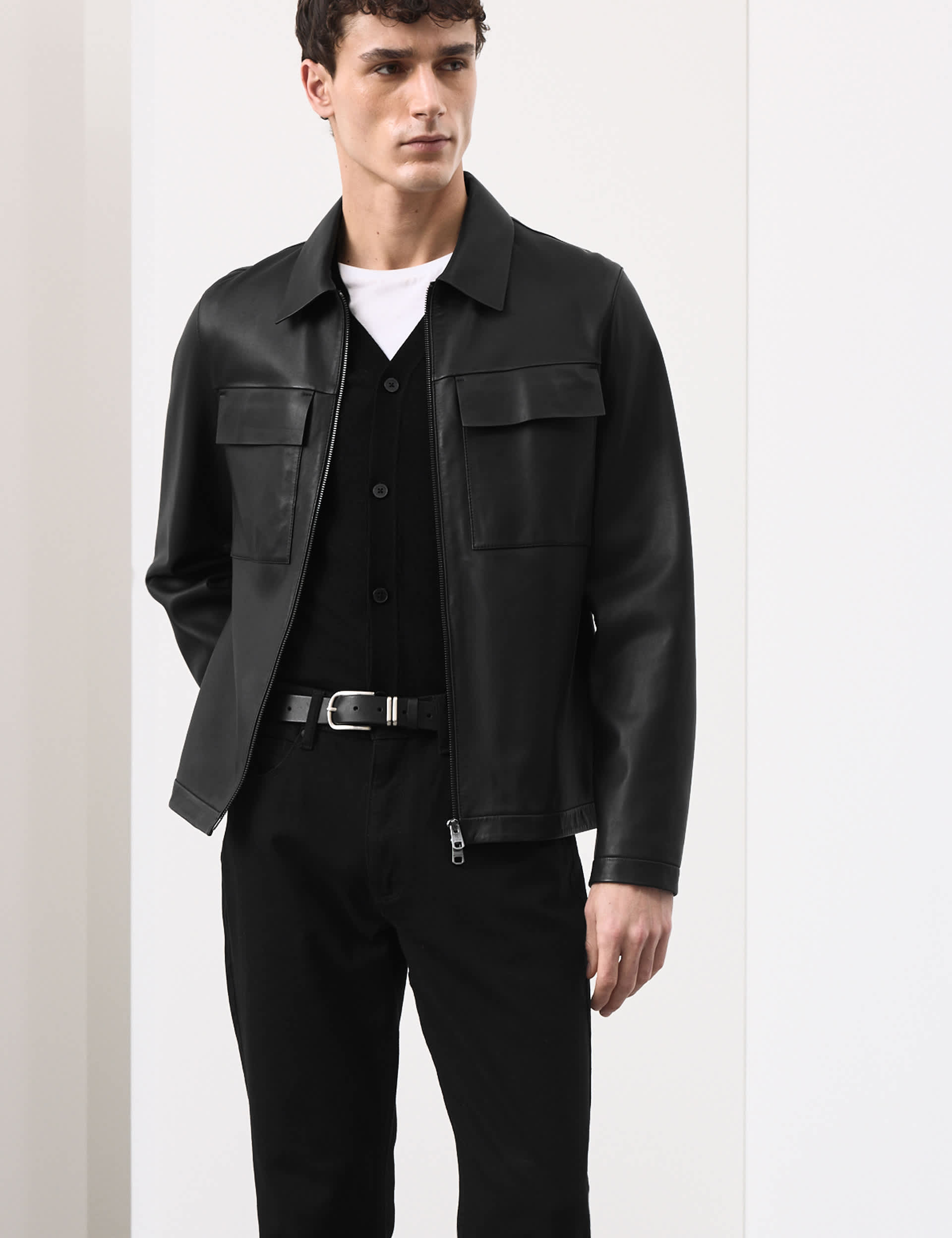 Lightweight Leather Jacket | Autograph | M&S