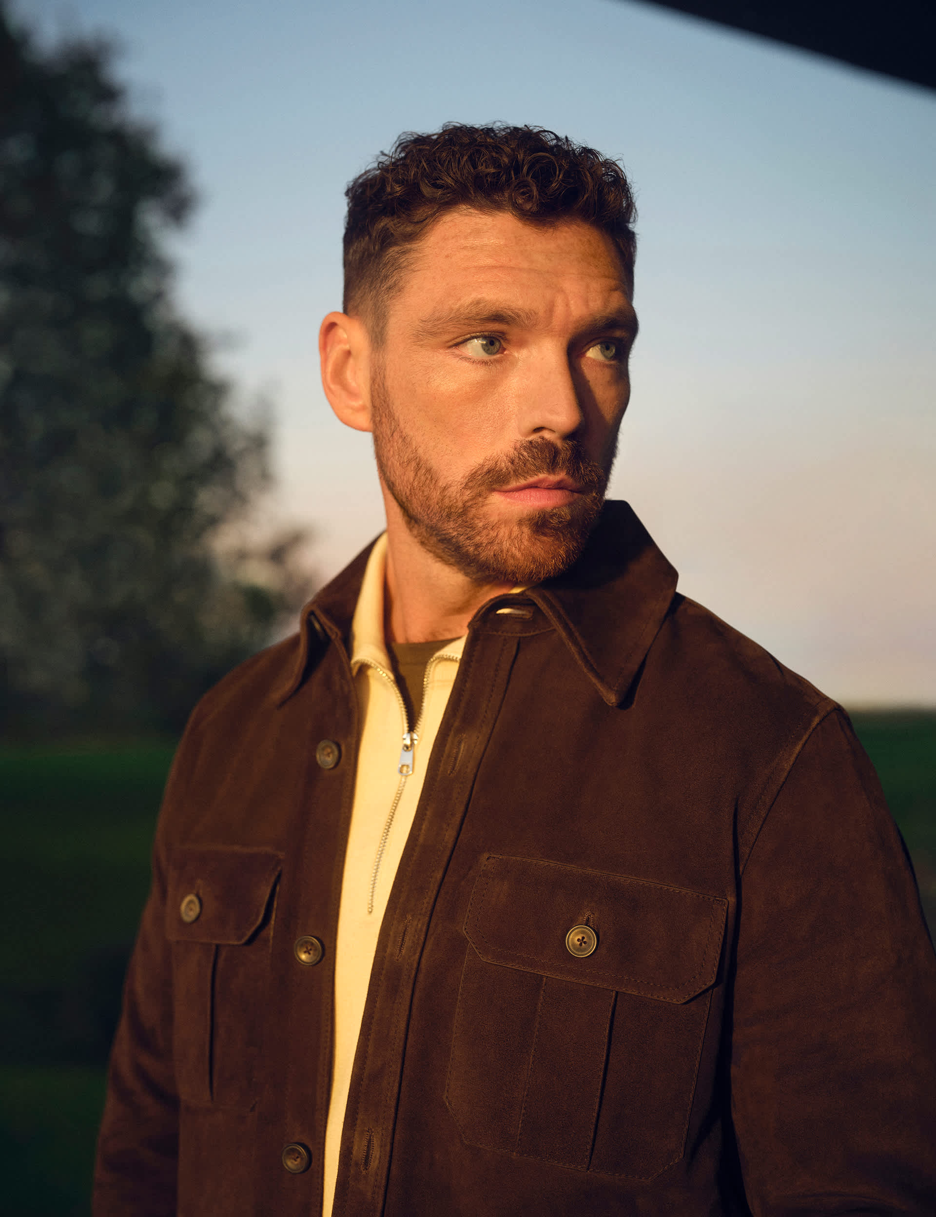 Suede Curved Hem Overshirt | Autograph | M&S