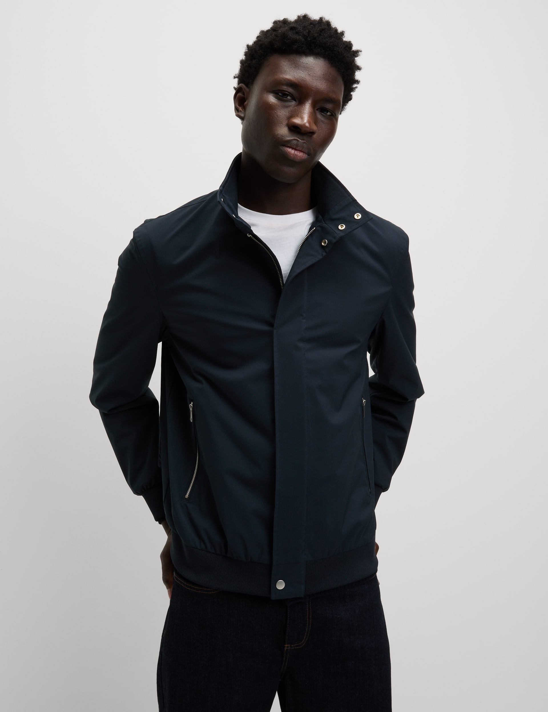 Men’s Navy Coats & Jackets at M&S