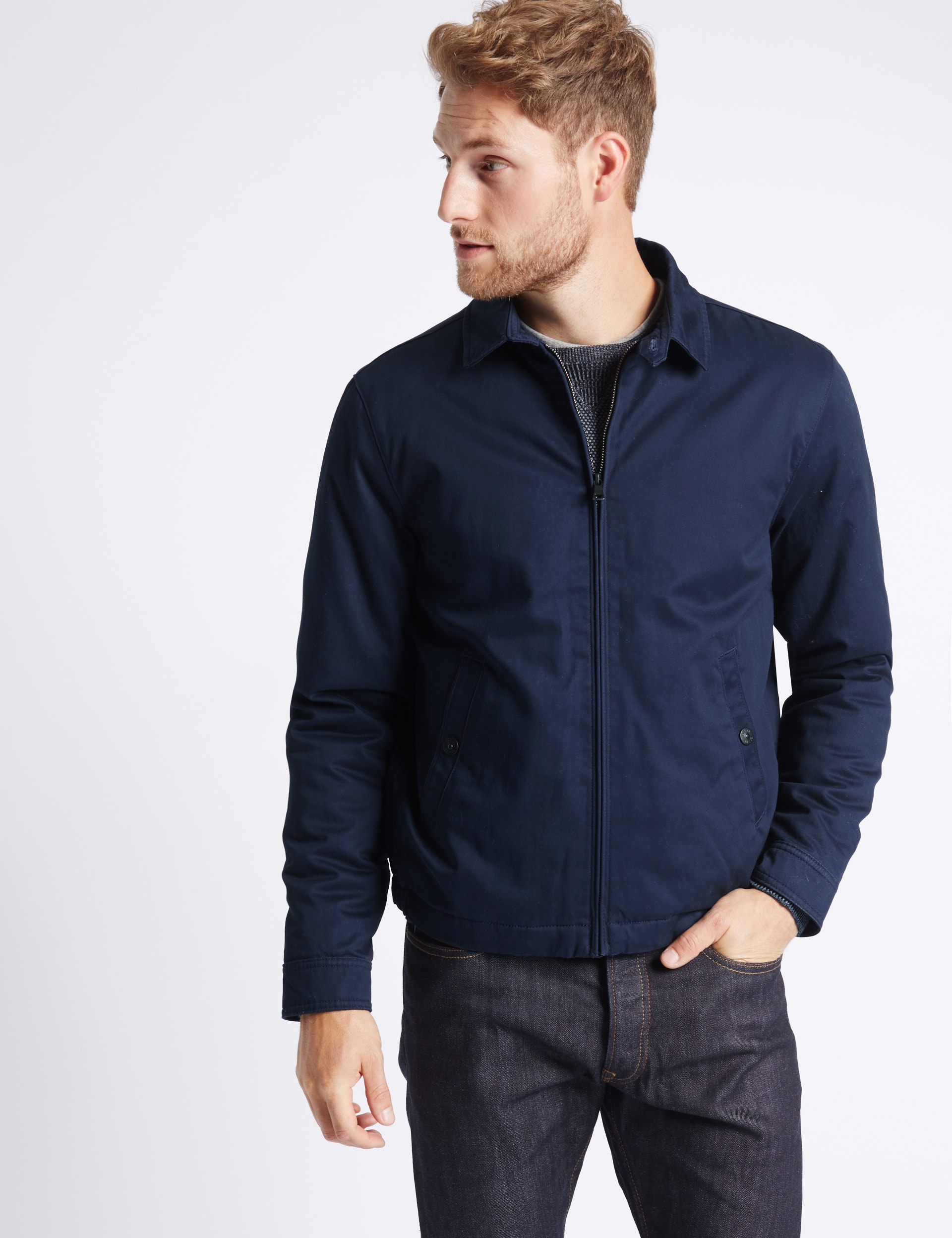 Pure Cotton Jacket with Stormwear™ | M&S Collection | M&S