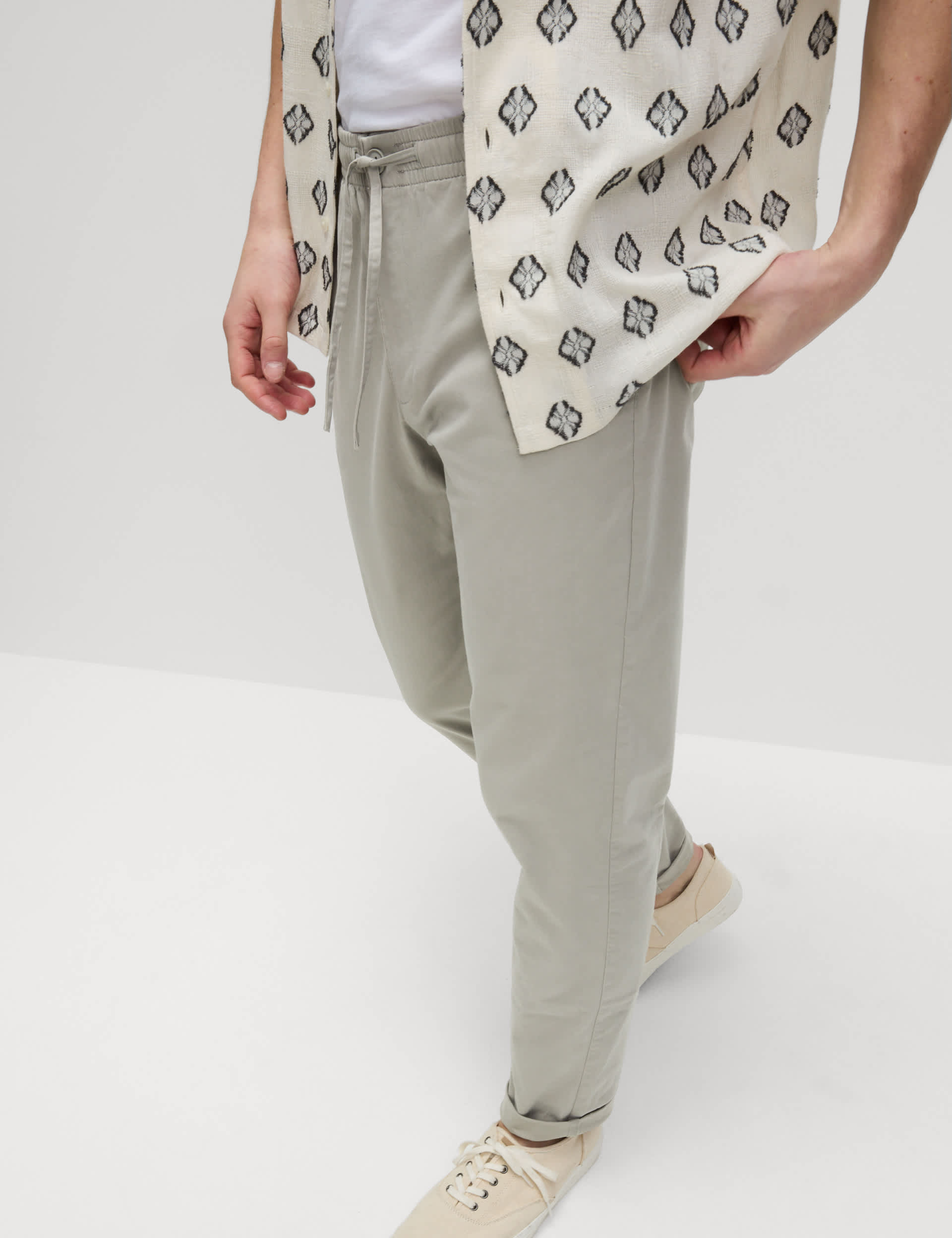 Tapered Fit Lightweight Trousers | M&S | M&S