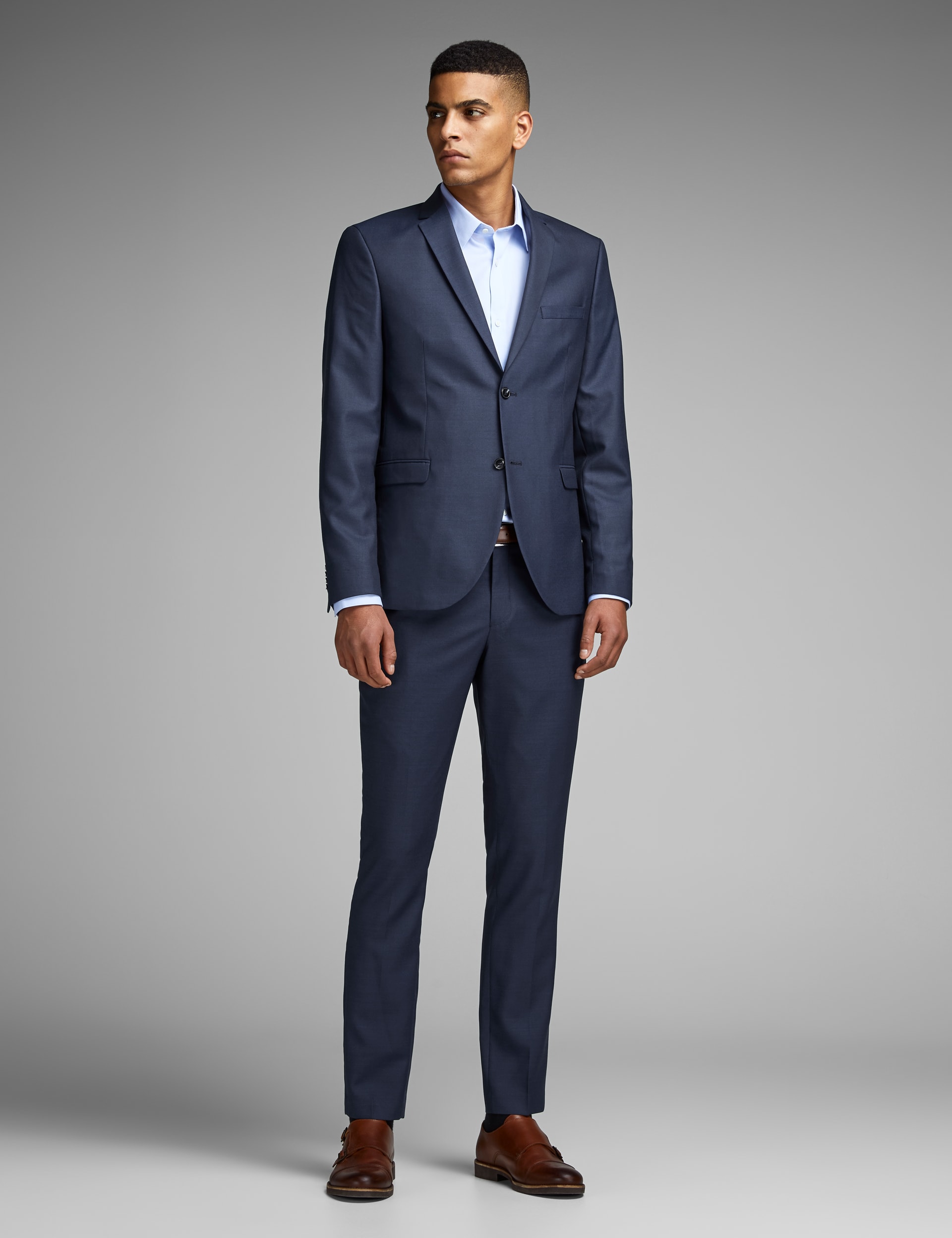 Men’s Smart Navy Trousers | M&S