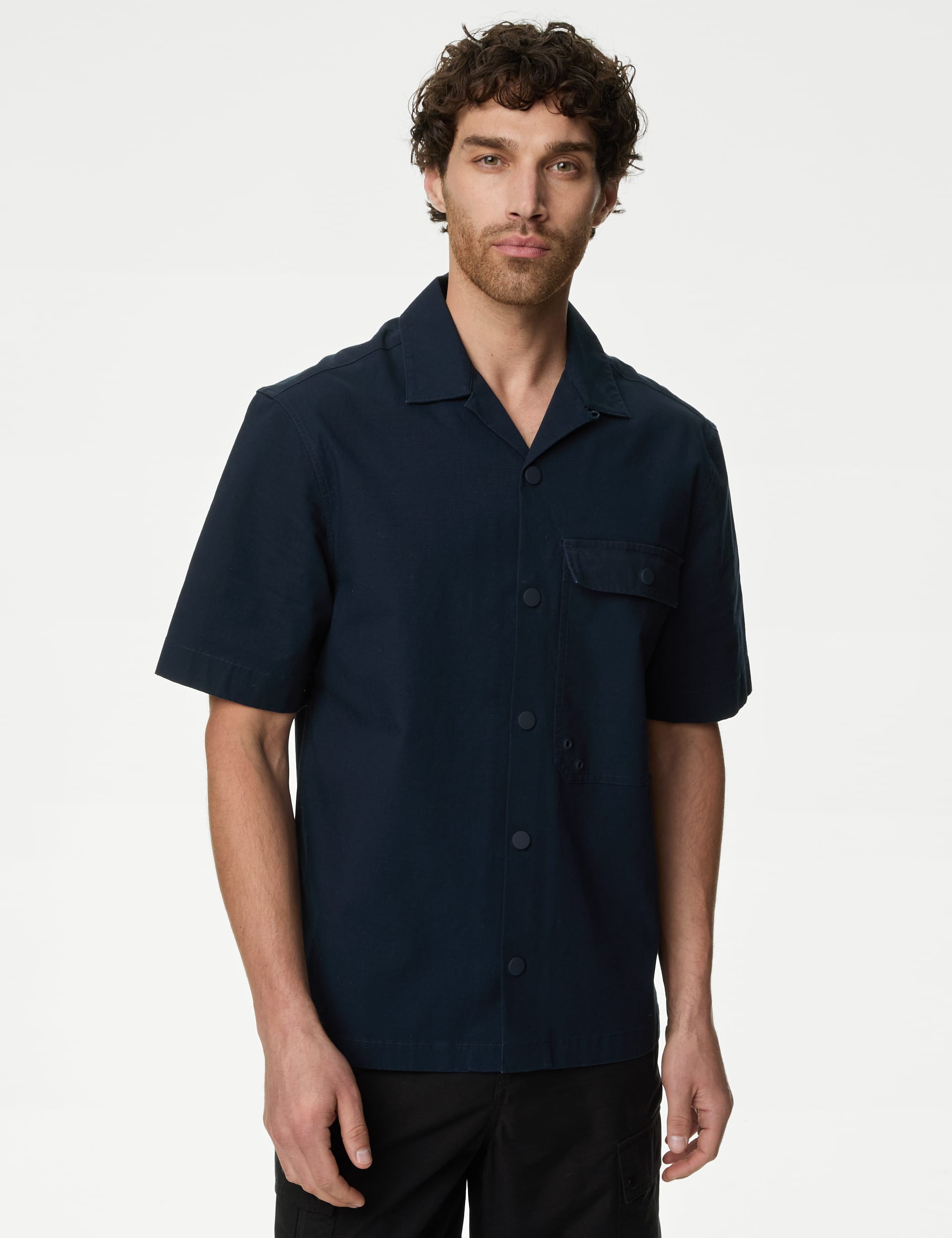 Men’s Cuban-Collar Shirts | M&S