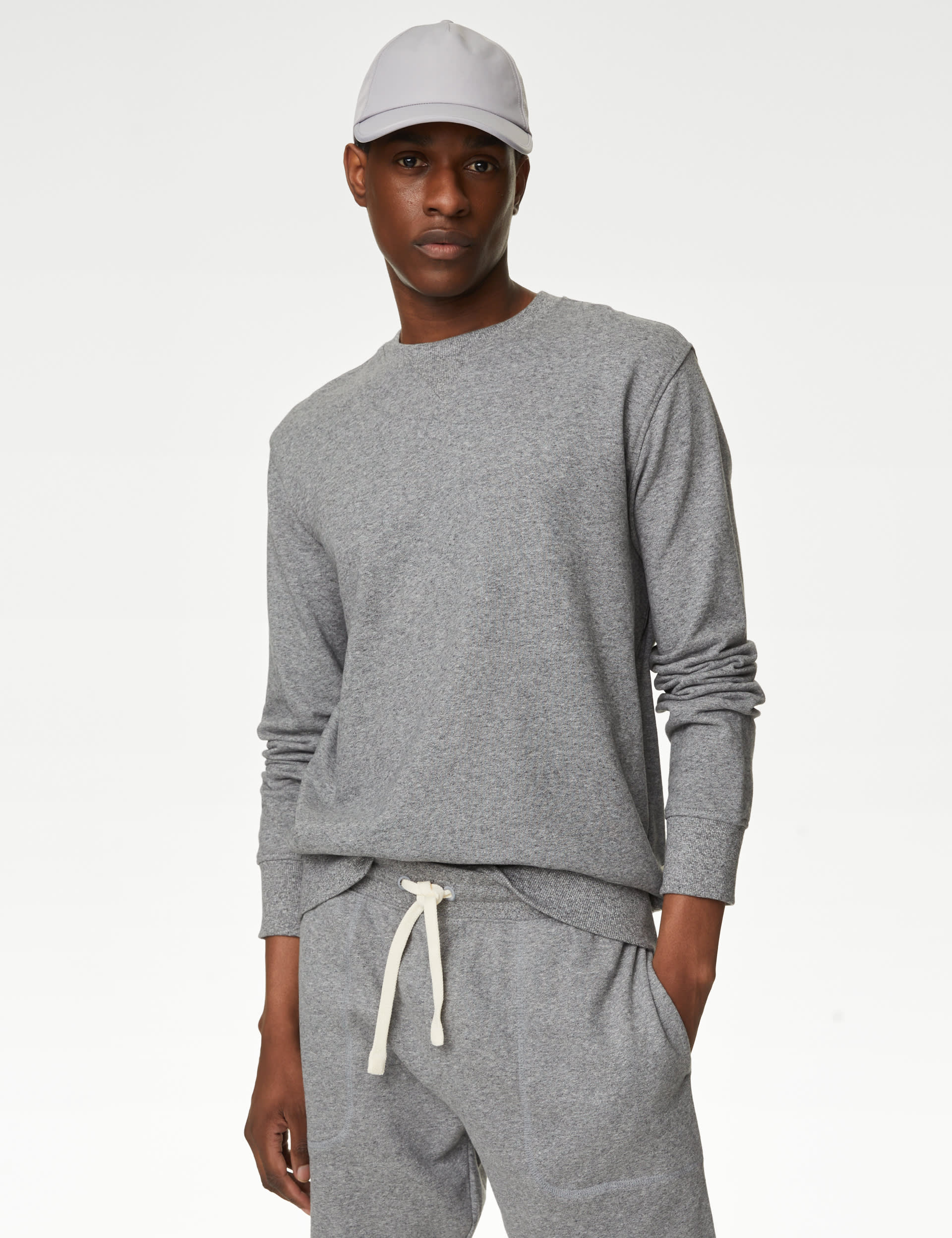 Pure Cotton Crew Neck Sweatshirt | M&S Collection | M&S