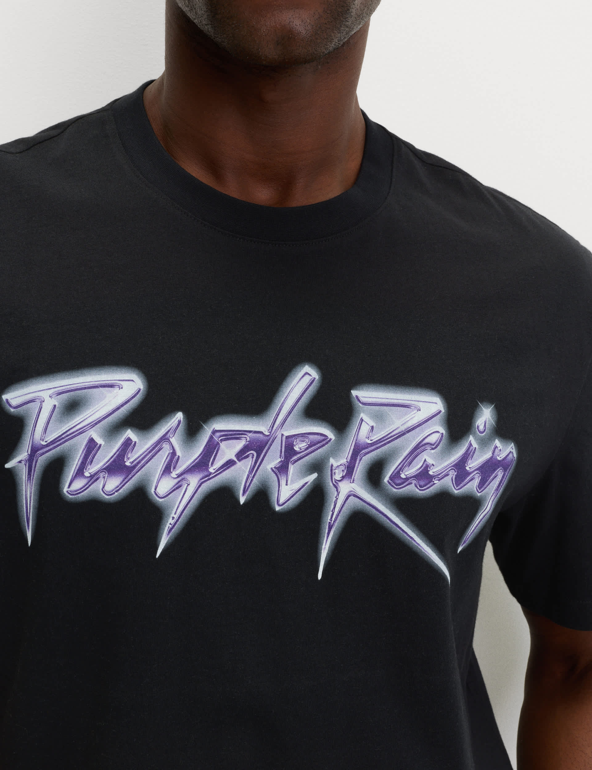Pure Cotton Purple Rain Graphic T-Shirt | M&S | M&S
