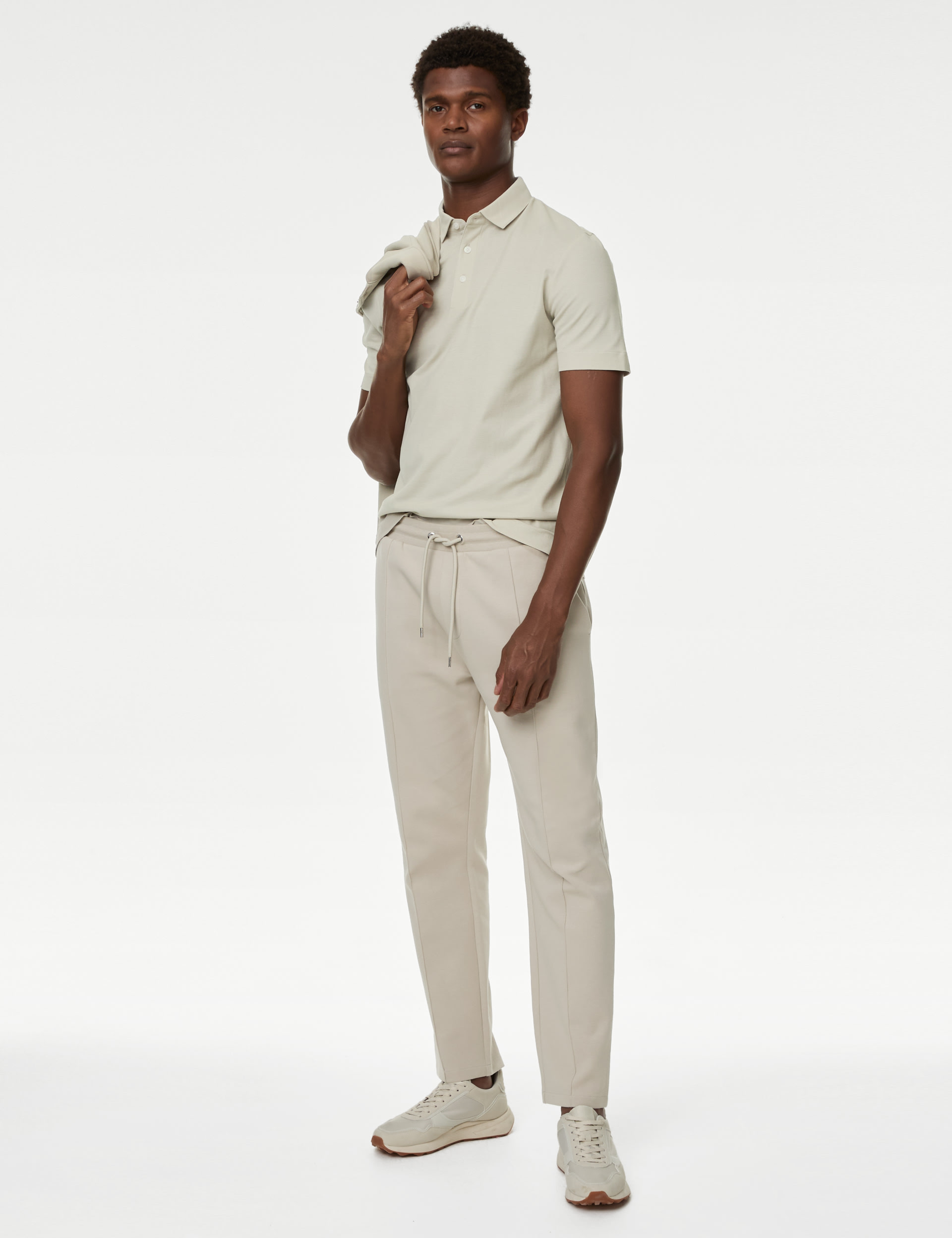 Men’s Beige Polo Shirts at M&S