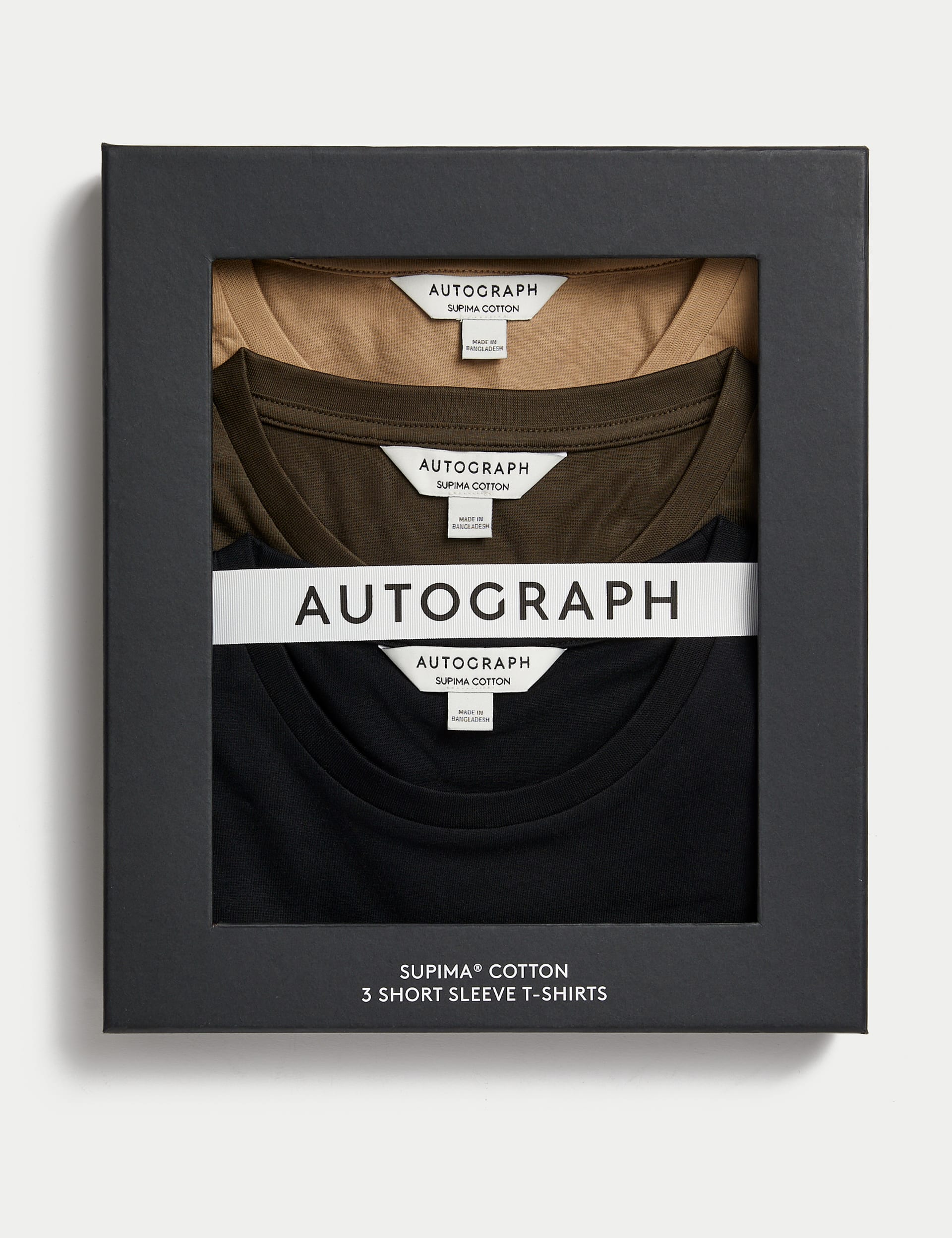 3pk Pure Supima® Cotton T-Shirts | Autograph | M&S