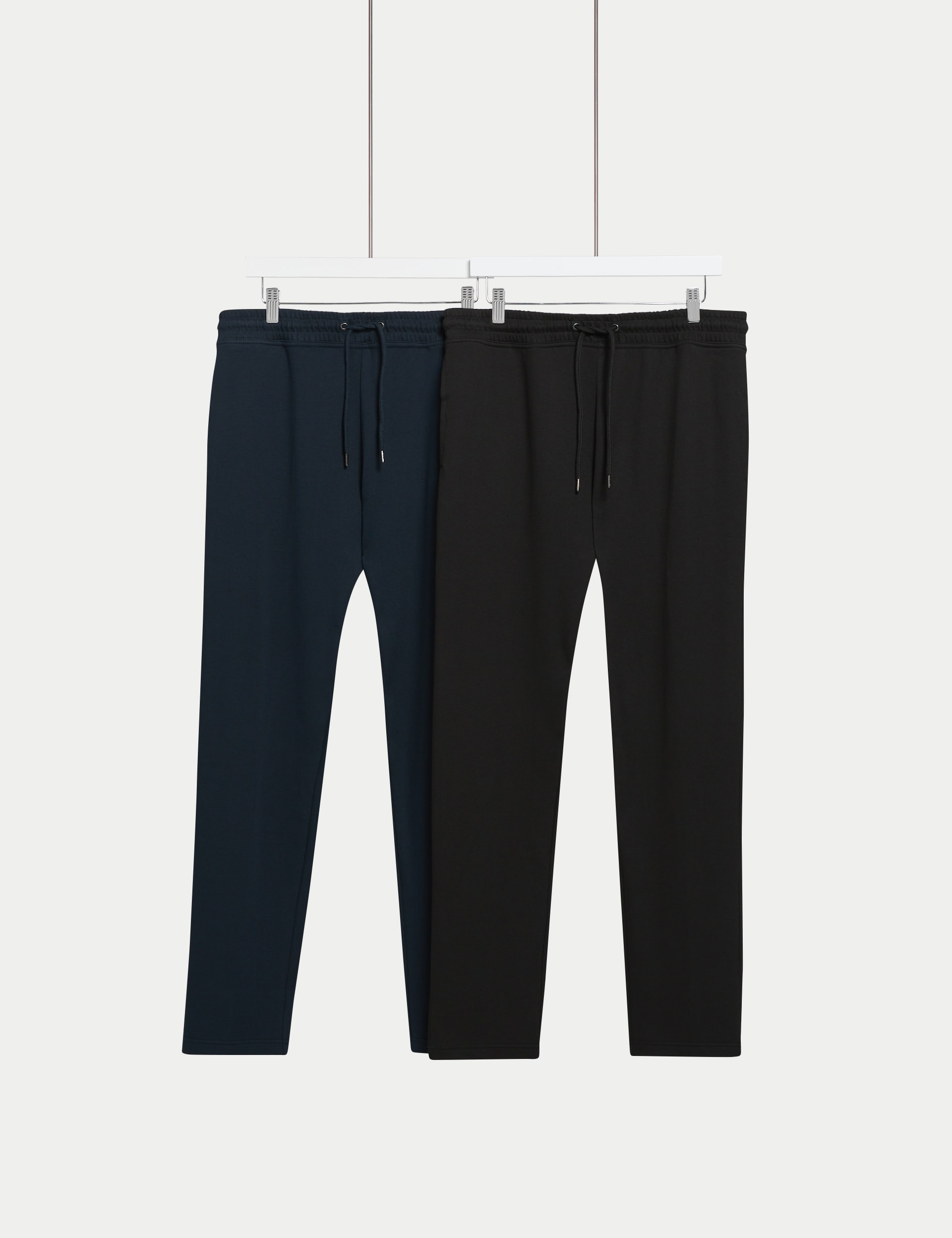 2pk Cotton Rich Straight Leg Joggers | M&S | M&S