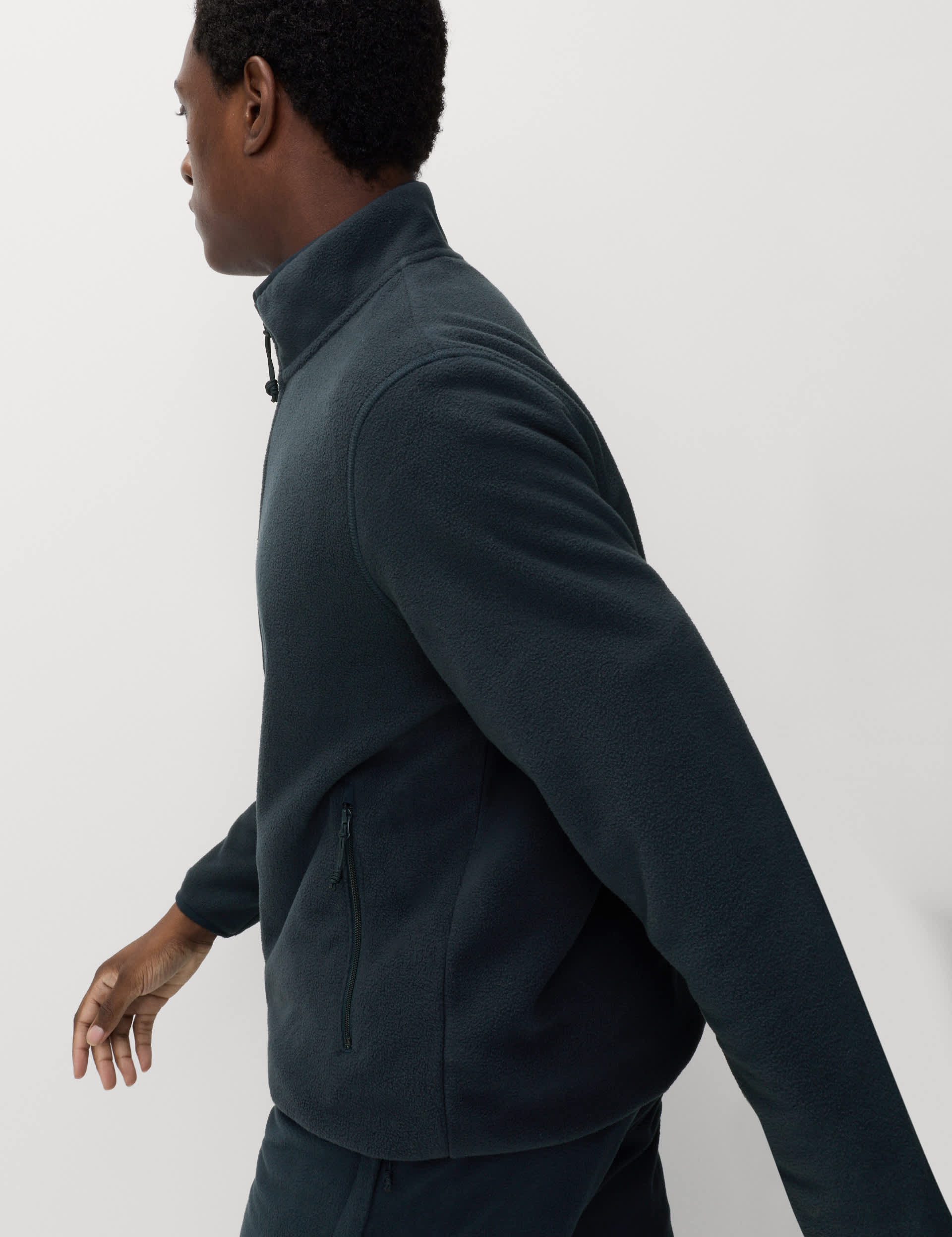 Funnel Neck Zip Up Micro Fleece Jacket | M&S | M&S