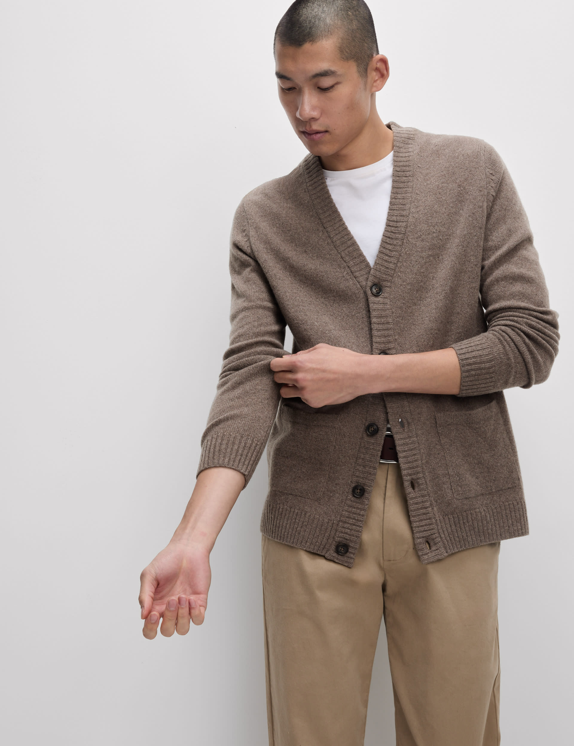 Extra Fine Lambswool Rich V-Neck Cardigan | M&S Collection | M&S