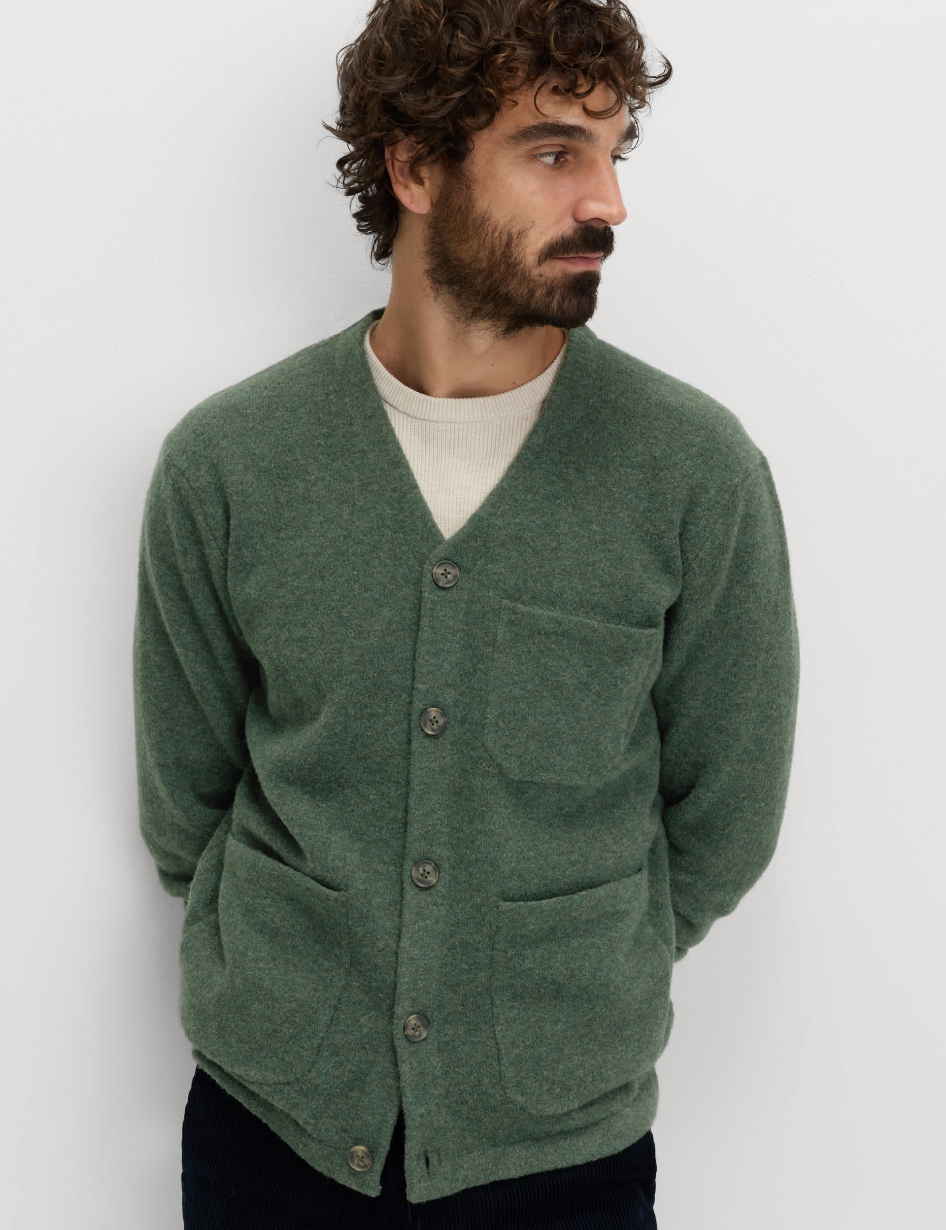Utility Pocket Knitted Cardigan with Wool | M&S | M&S
