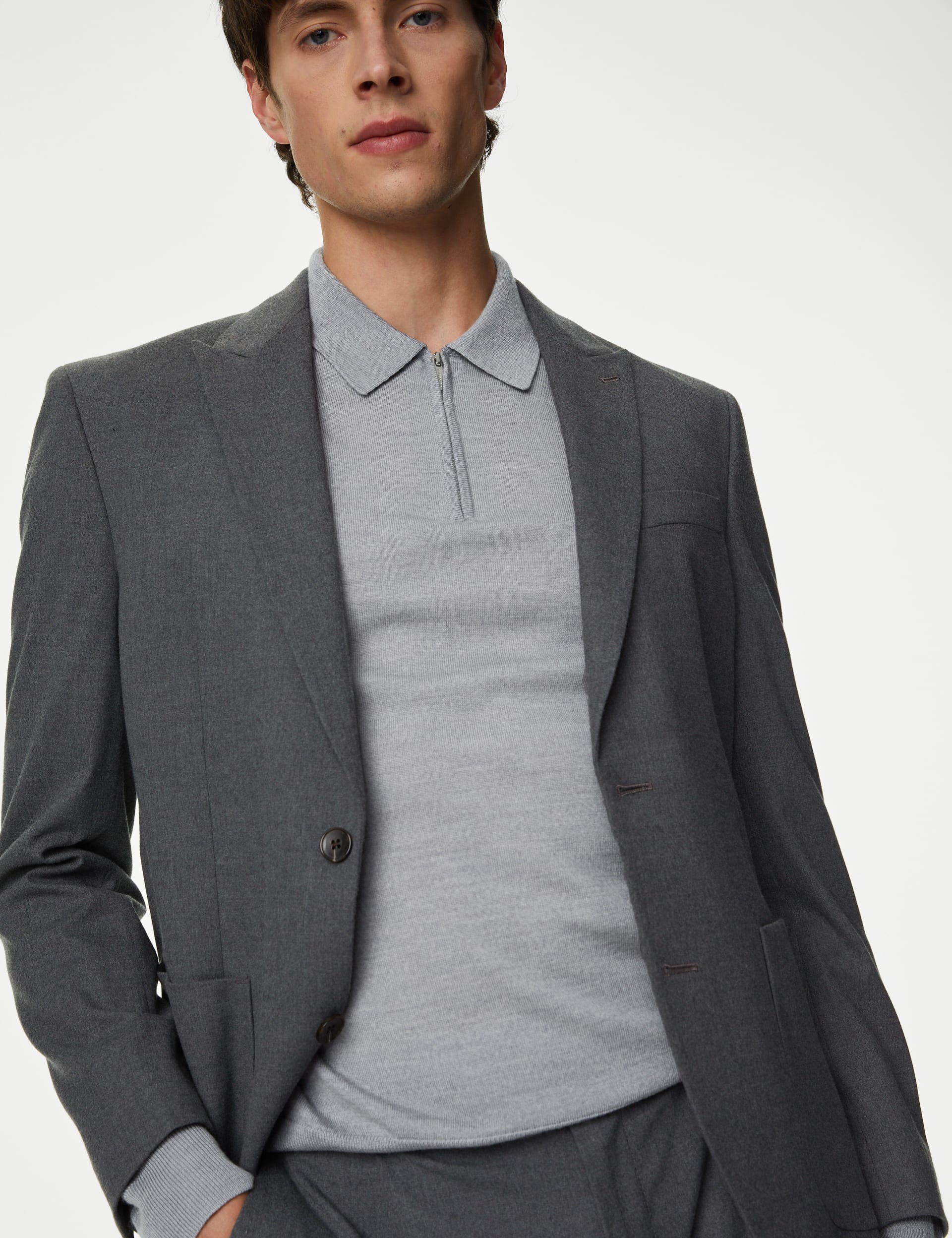 Men’s Merino Wool Polo Shirts | M&S