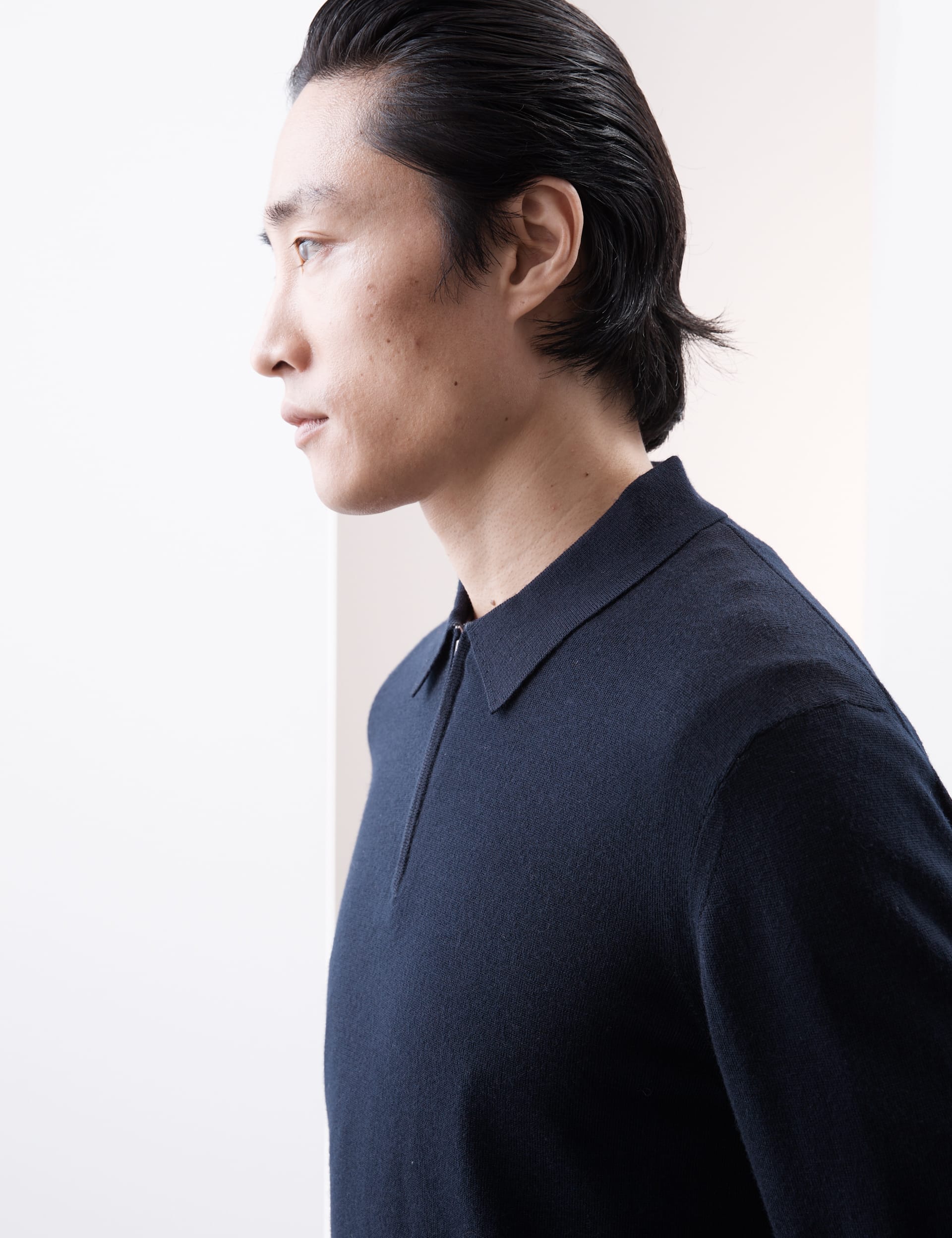 Men’s Merino Wool Polo Shirts | M&S