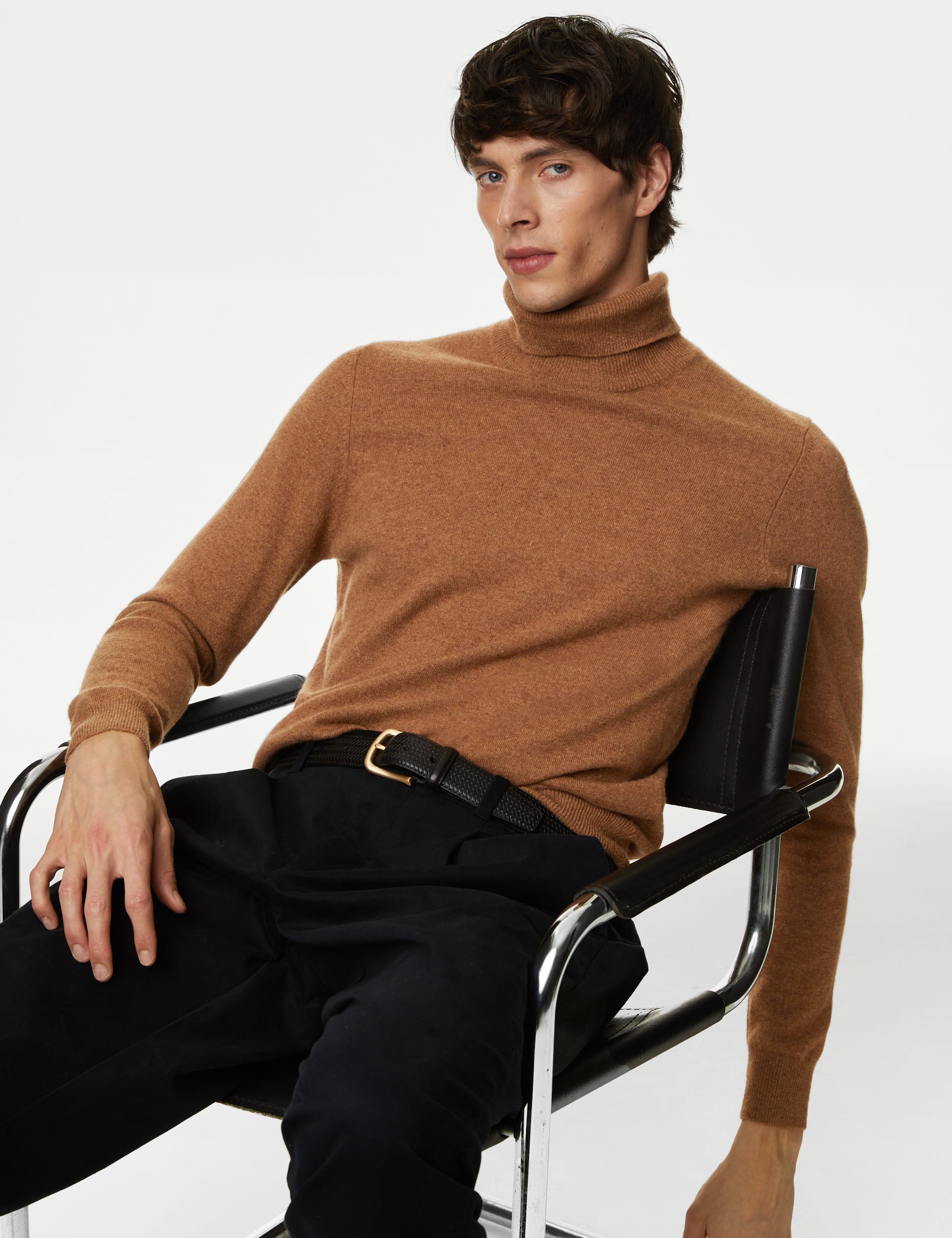 Pure Cashmere Roll Neck Jumper | Autograph | M&S IE
