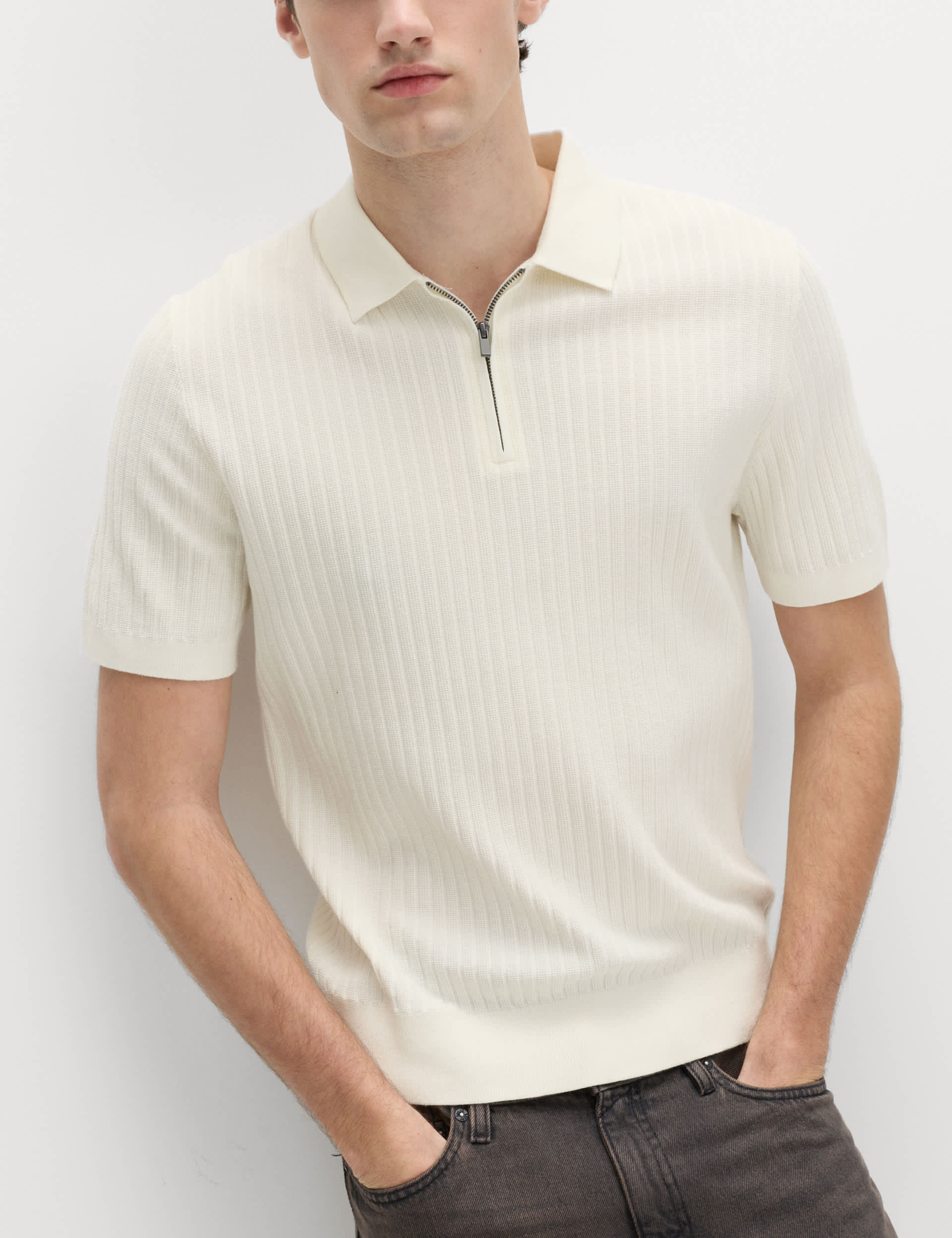 Men’s Ribbed Tops at M&S