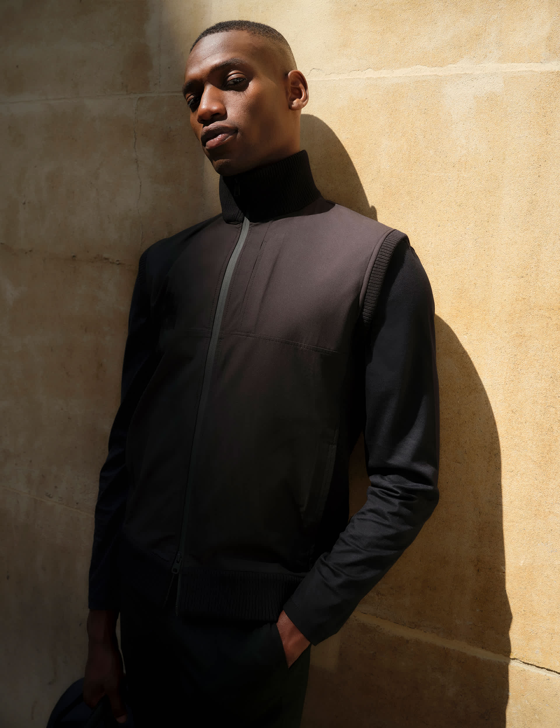 Two Fabric Performance Knitted Gilet | Autograph | M&S