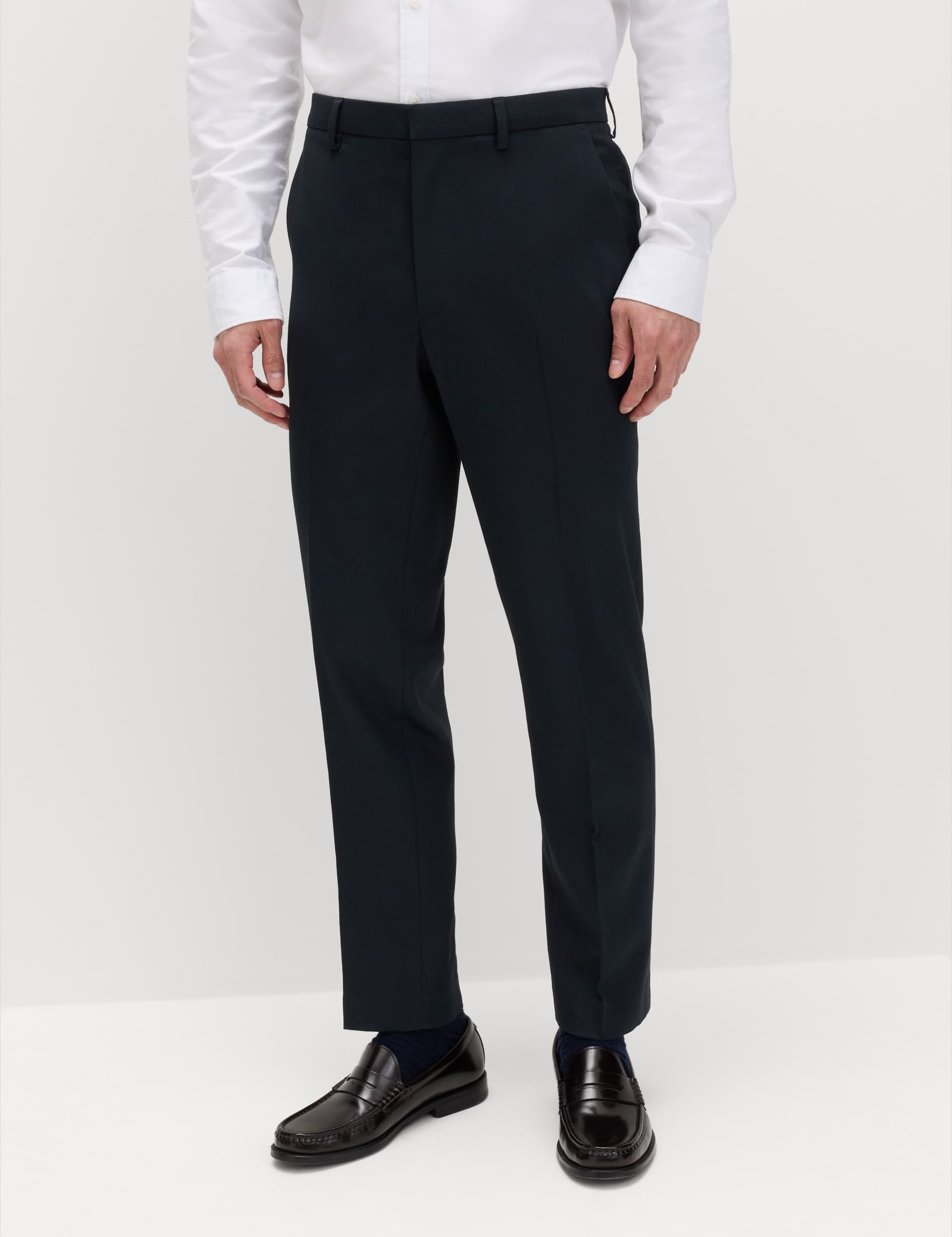 Regular Fit Smart Stretch Trousers | M&S