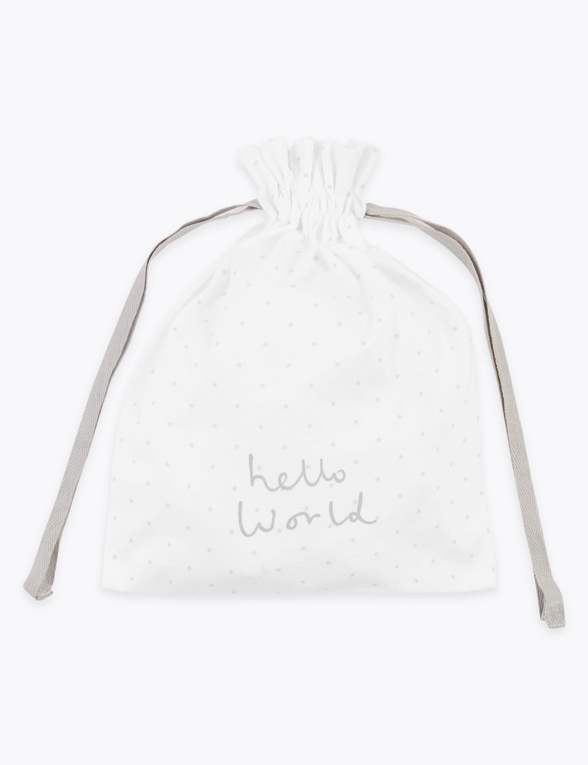 Organic Cotton Hello World Gift Bag | M&S IE