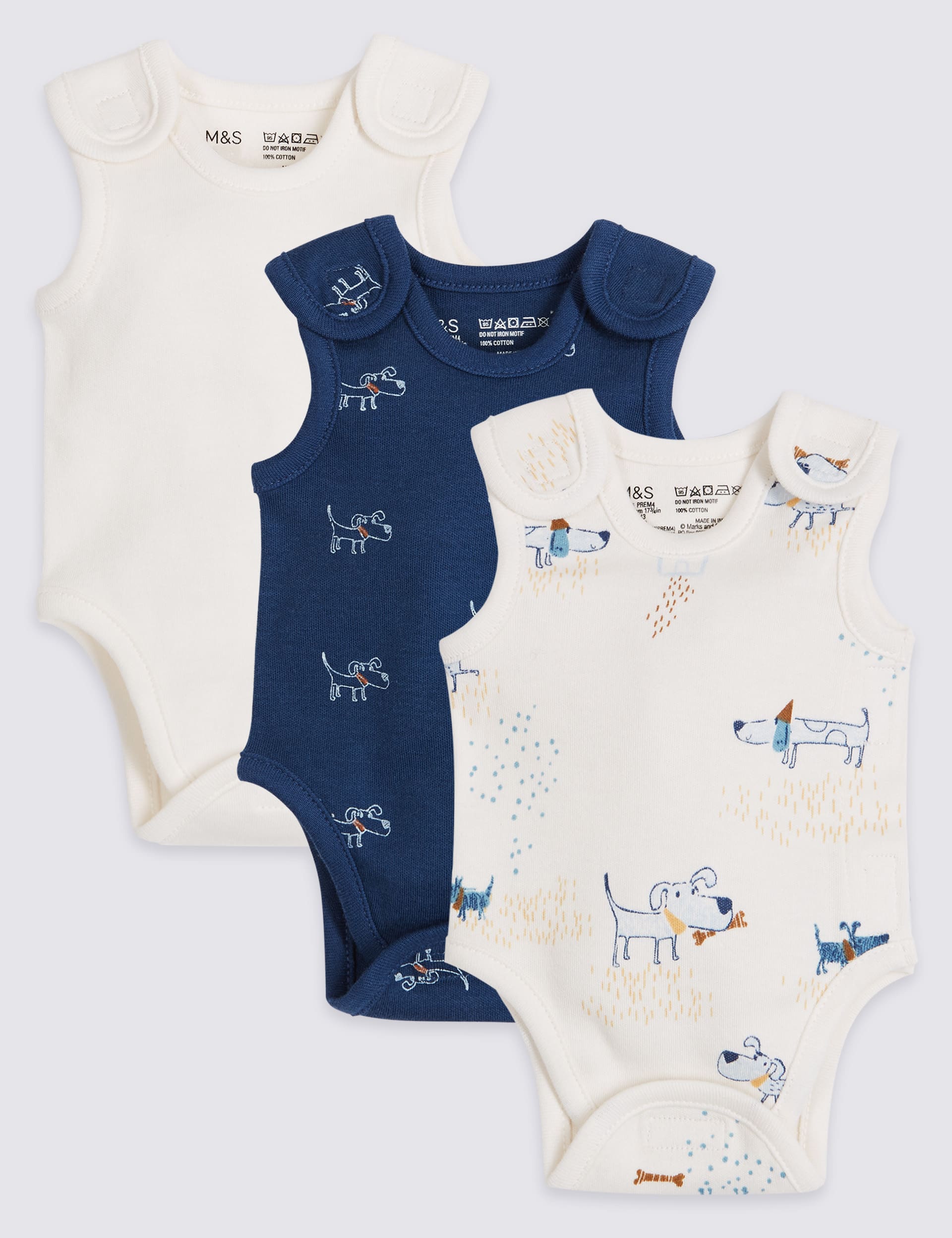 Adaptive 3 Pack Premature Bodysuits (3lbs-4lbs) | M&S IE