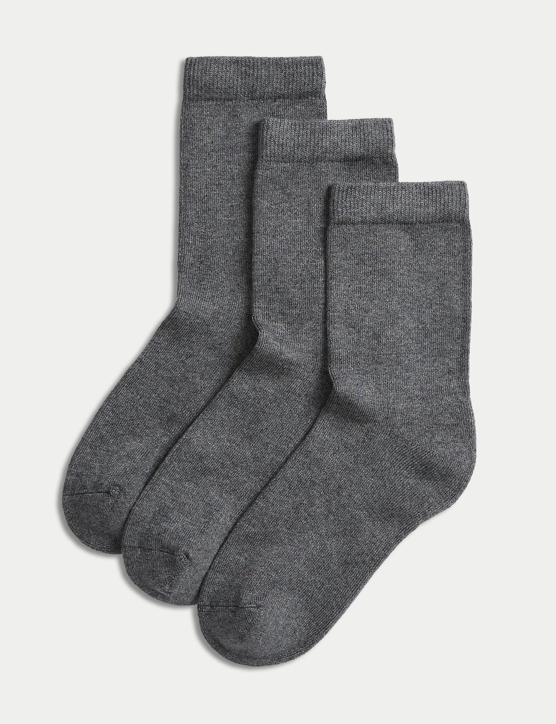 Kids’ Grey School Socks at M&S