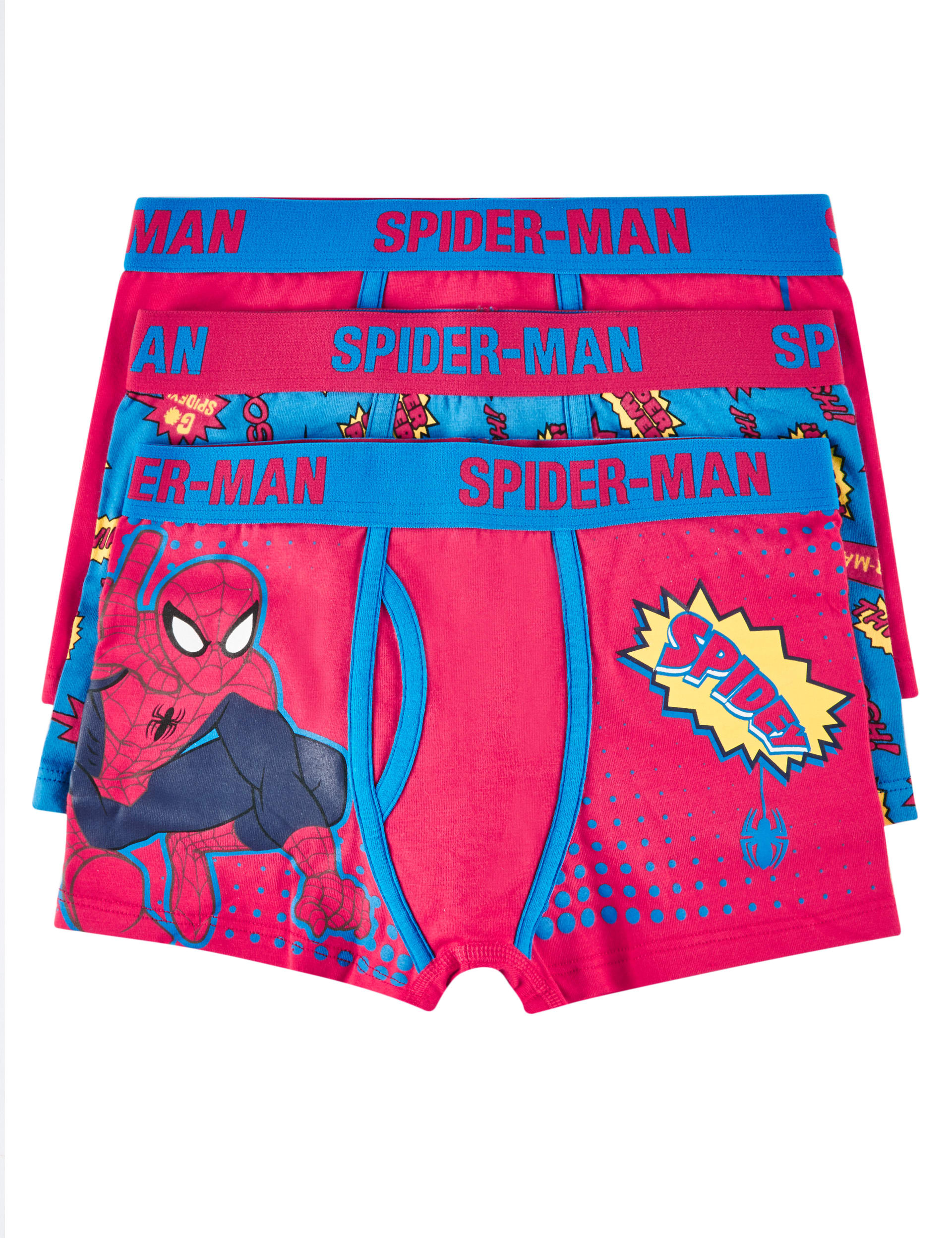 Cotton Rich Spider-Man™ Trunks (3-10 Years) | M&S