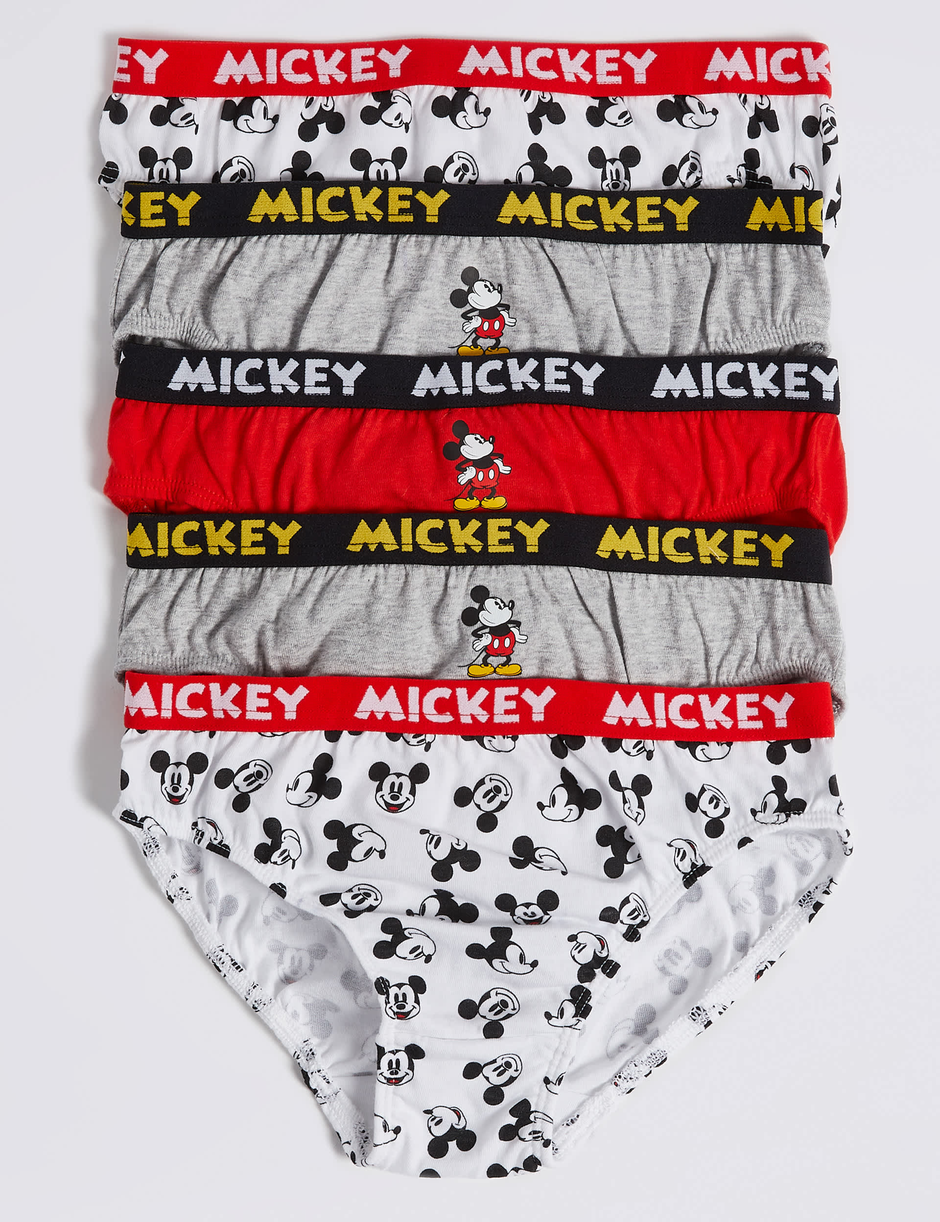 5 Pack Mickey Mouse™ Briefs (18 Months - 8 Years) | M&S IE