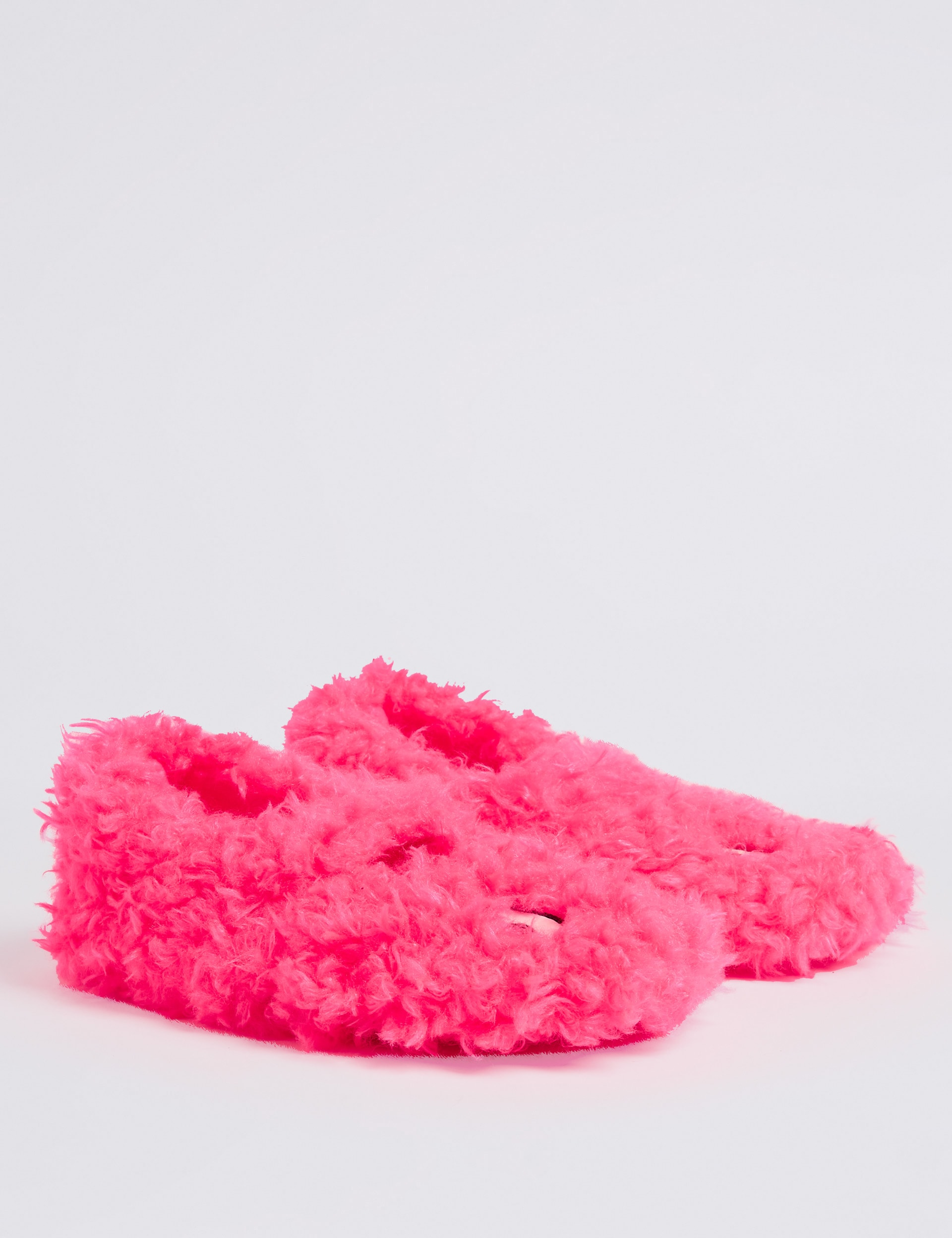Kids’ Fluffy Monster Slippers (5 Small - 5 Large) | M&S