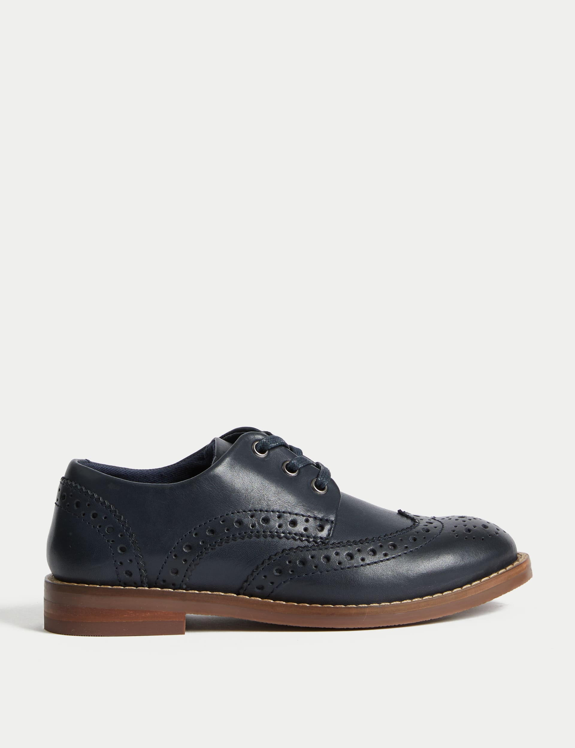 Kids' Leather Brogues (8 Small - 2 Large) | M&S | M&S