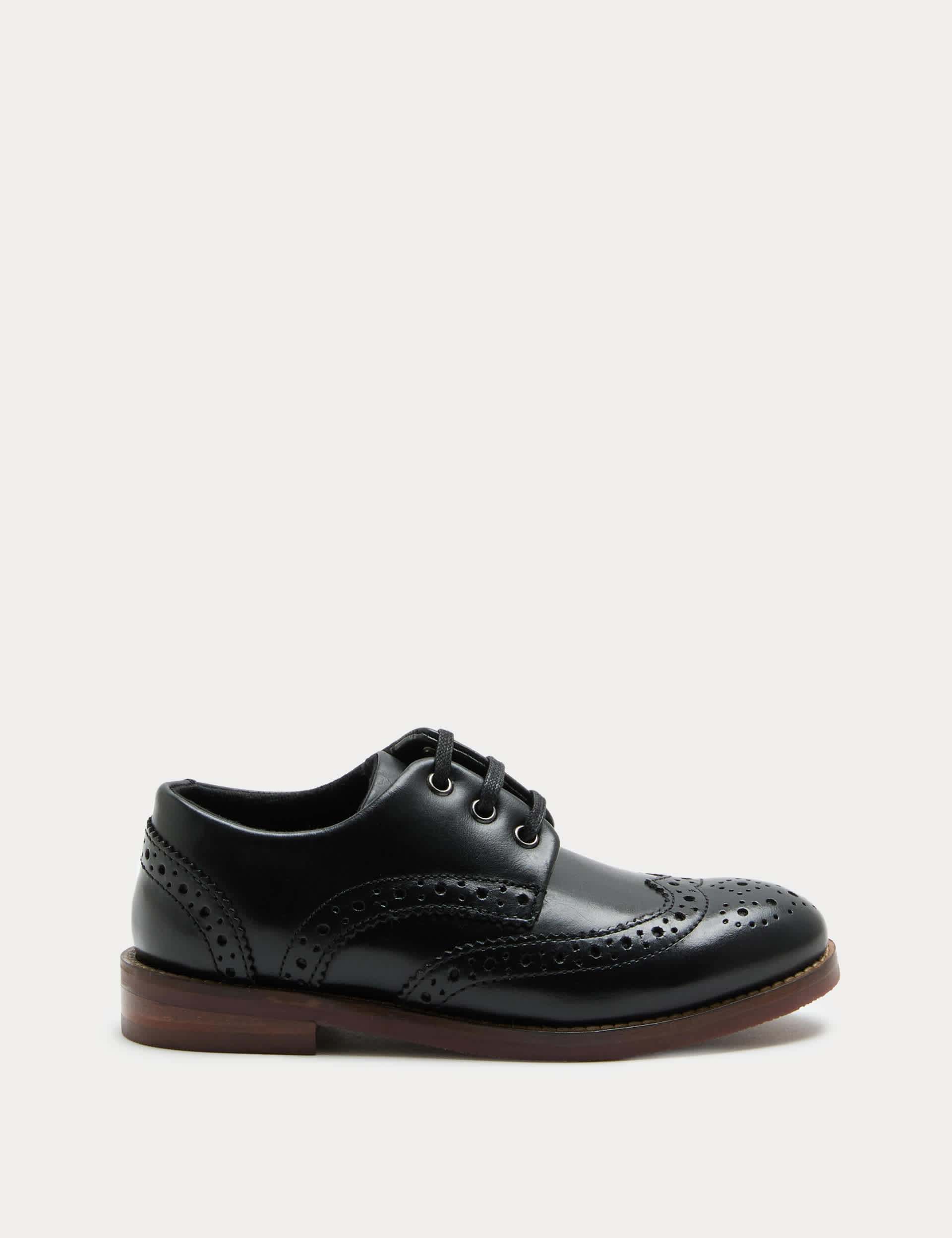 Kids' Leather Lace Up Brogues (8 Small - 7 Large) | M&S | M&S