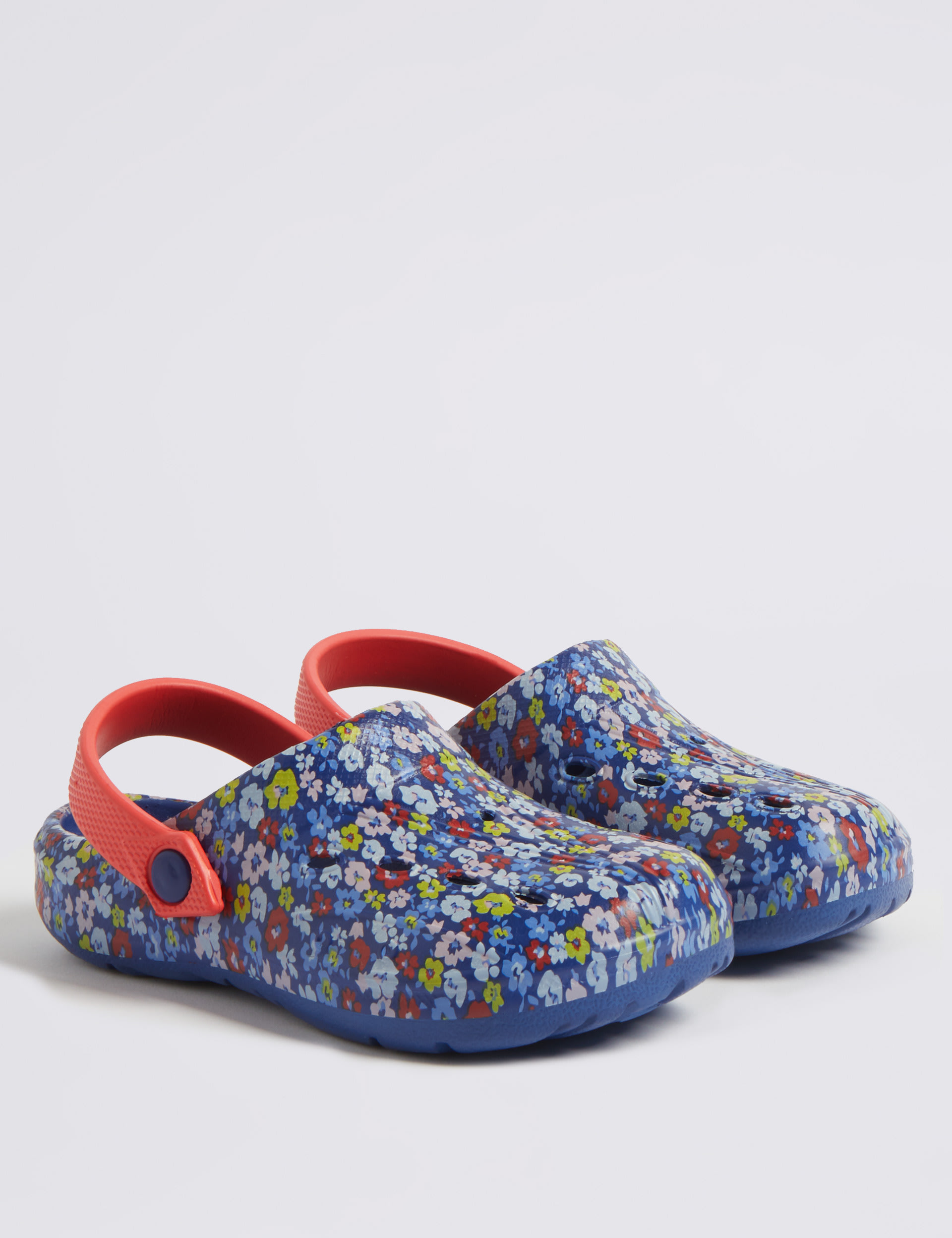 Kids’ Flower Print Cloggs (5 Small - 12 Small) | M&S