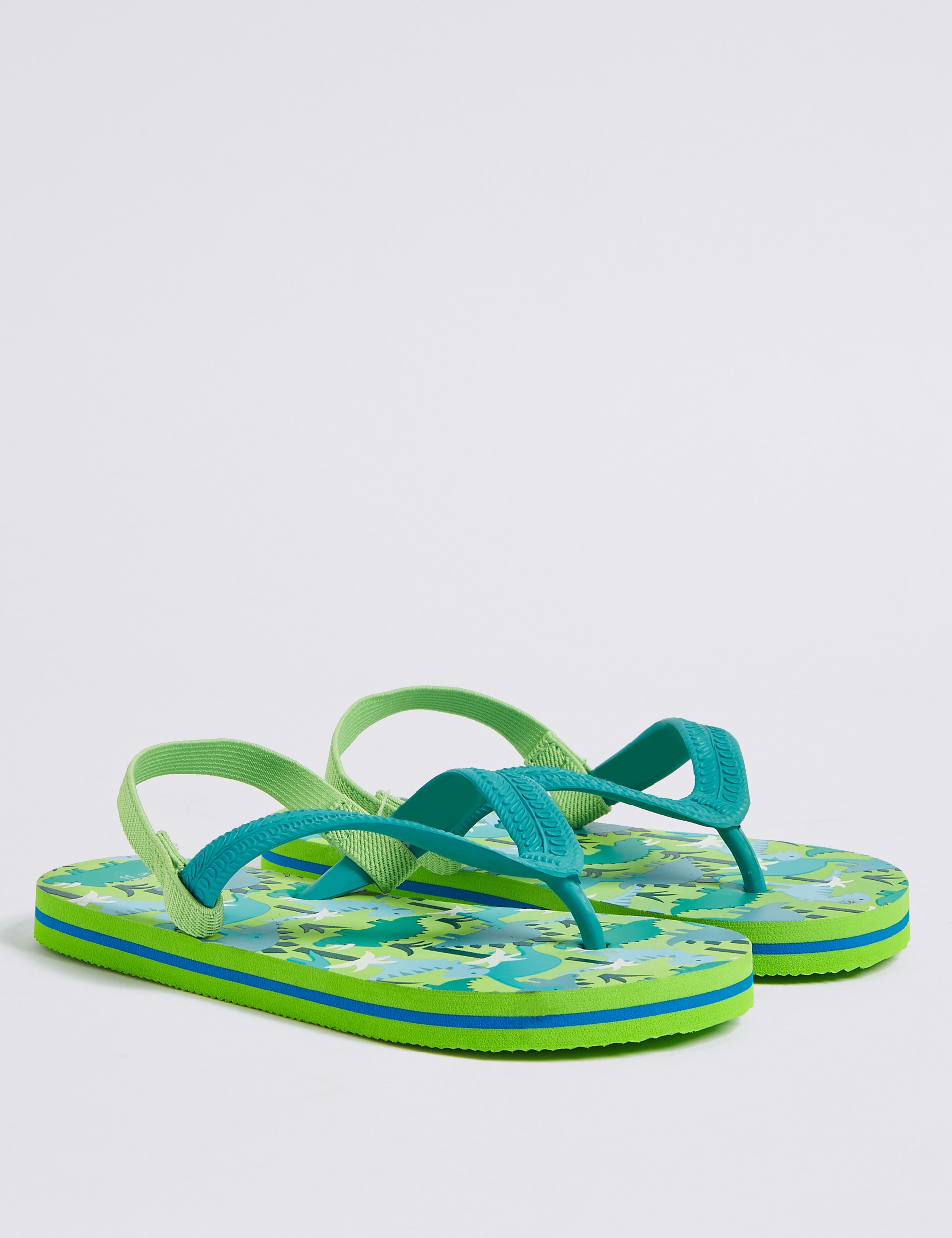 Kids’ Dinosaur Print Flip-flops (5 Small - 12 Small) | M&S