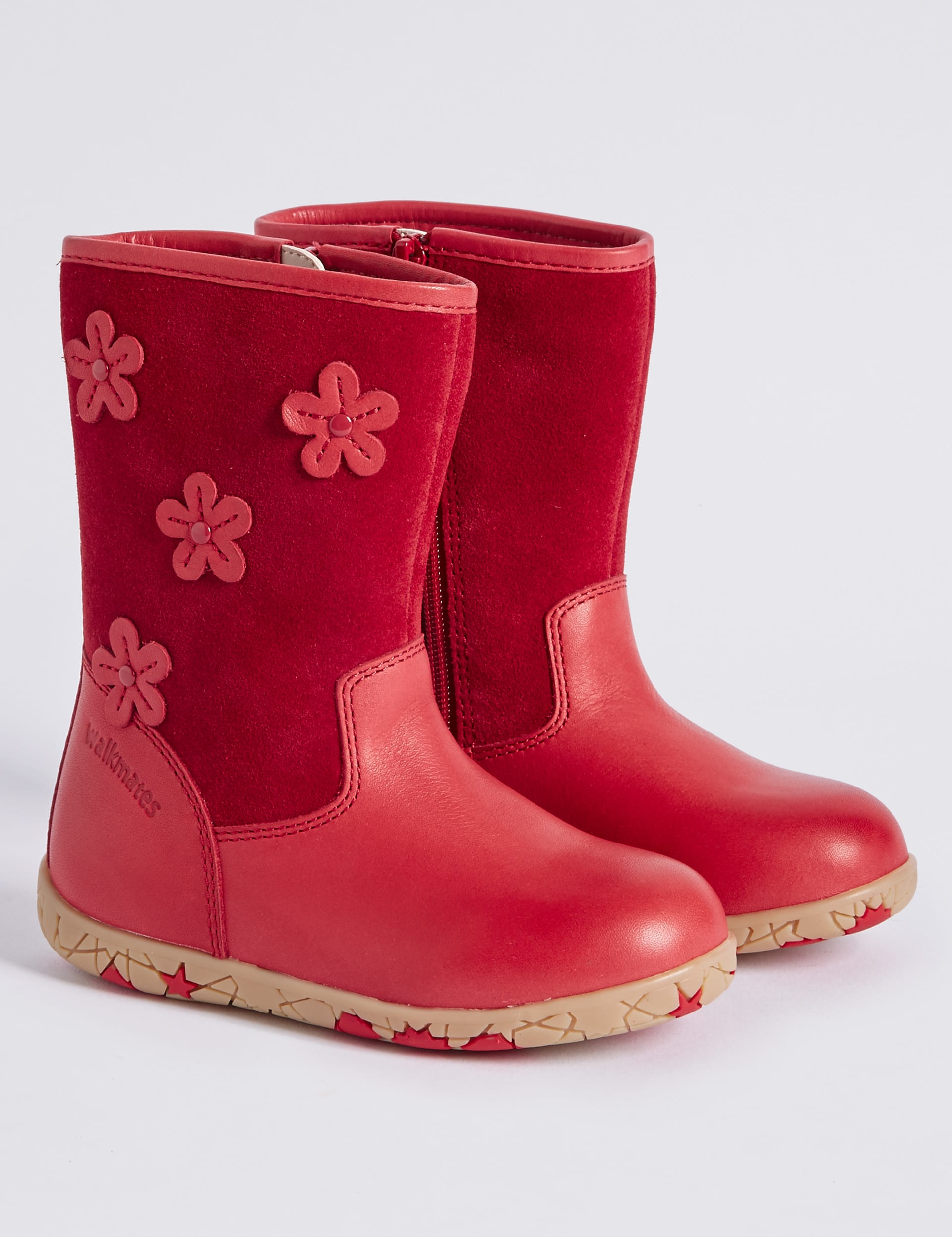 Kids' Leather Walkmates™ Mid-calf Boots (4 Small - 11 Small) | M&S