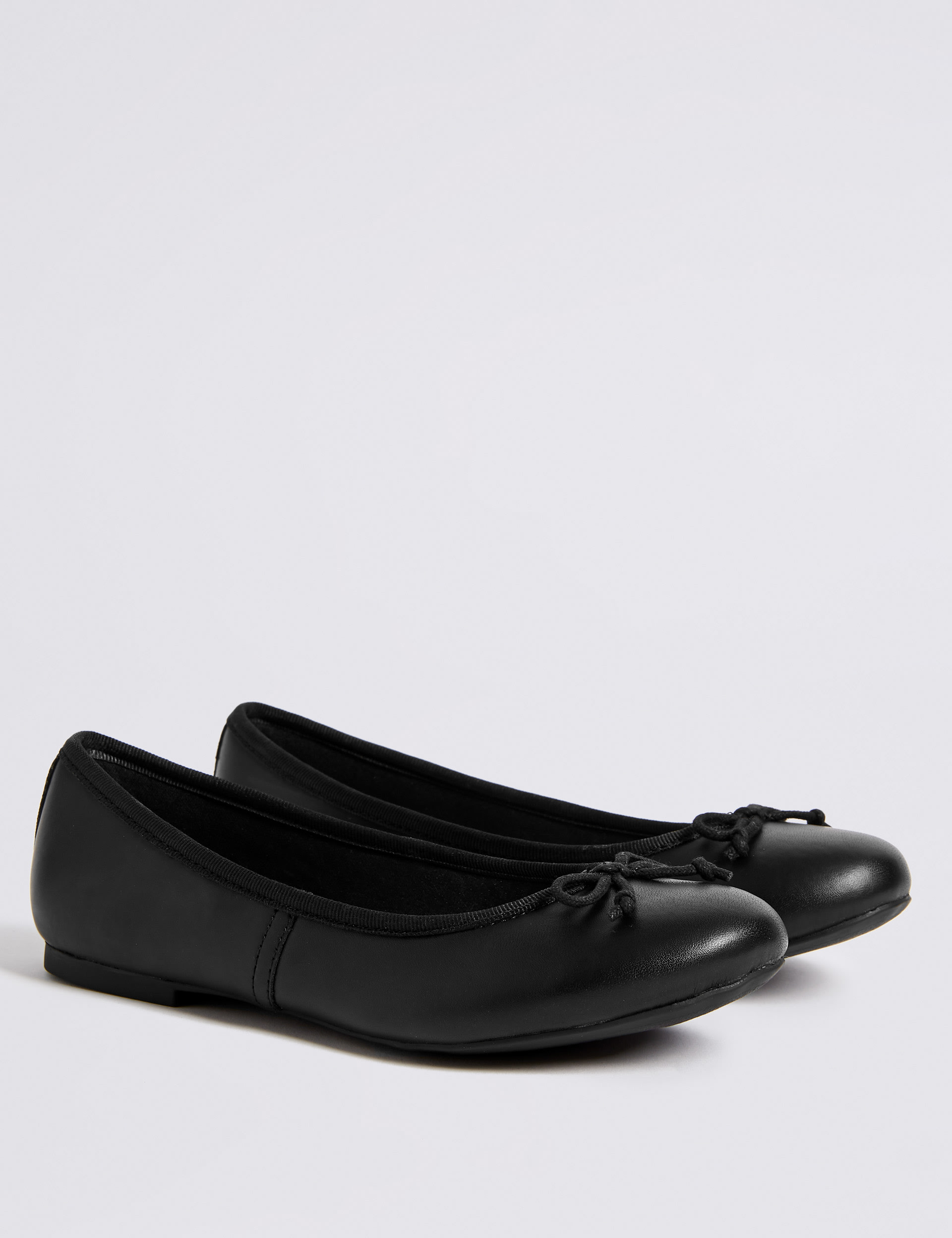 Kids' Leather Ballet Pumps with Freshfeet™ (13 Small - 9 Large) | M&S IE