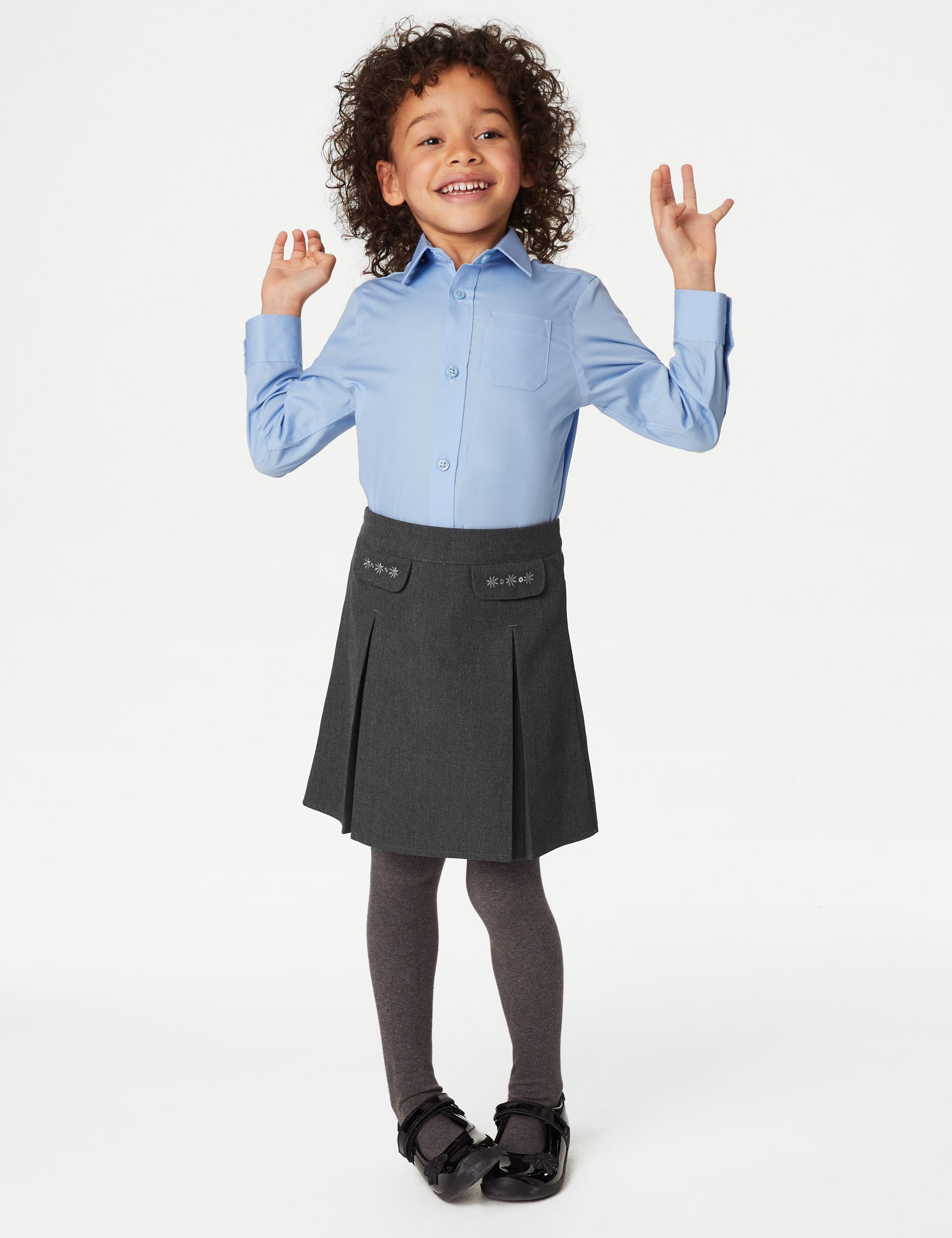 Girls’ School Uniform Skirts at M&S