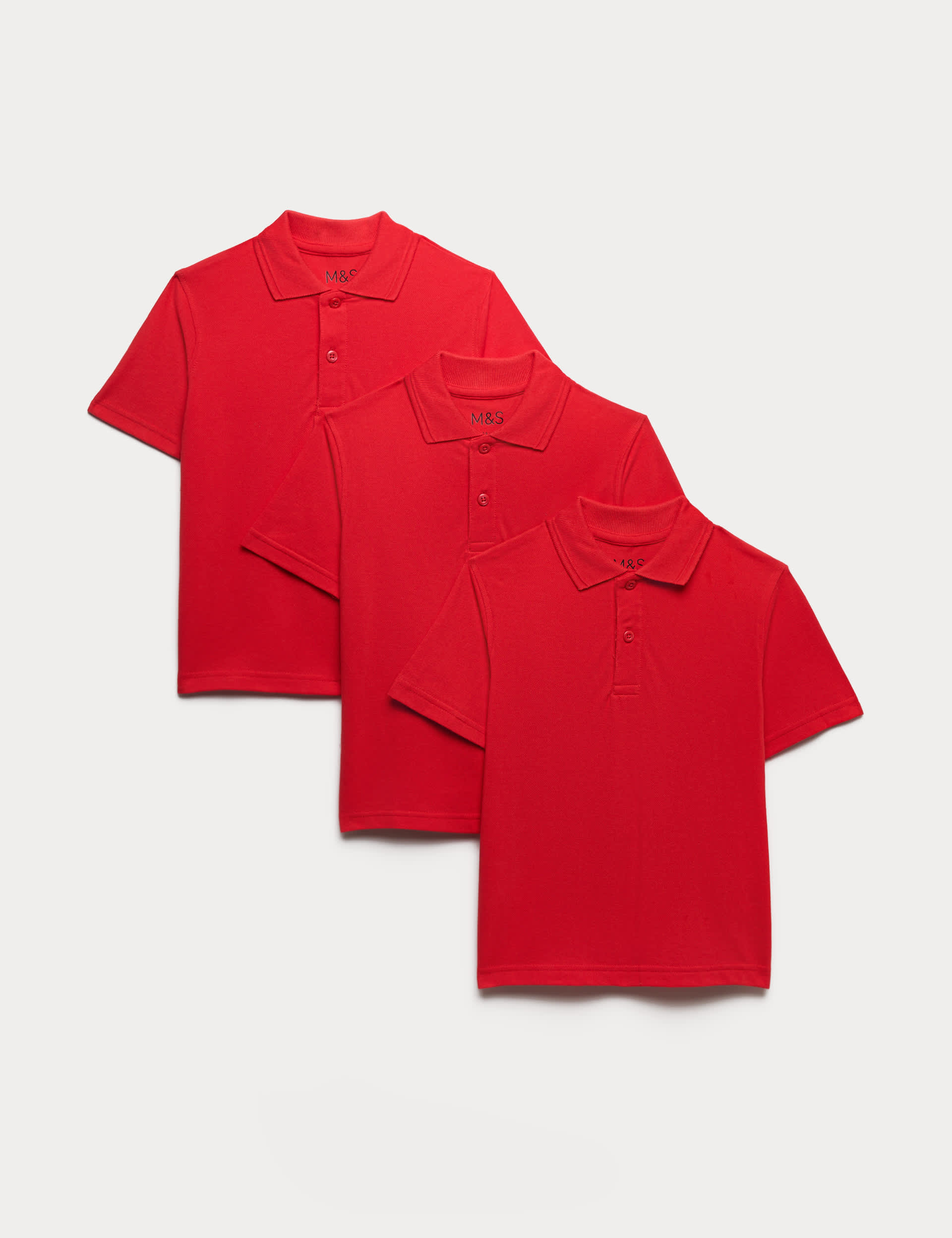 Red School Polo Shirts at M&S