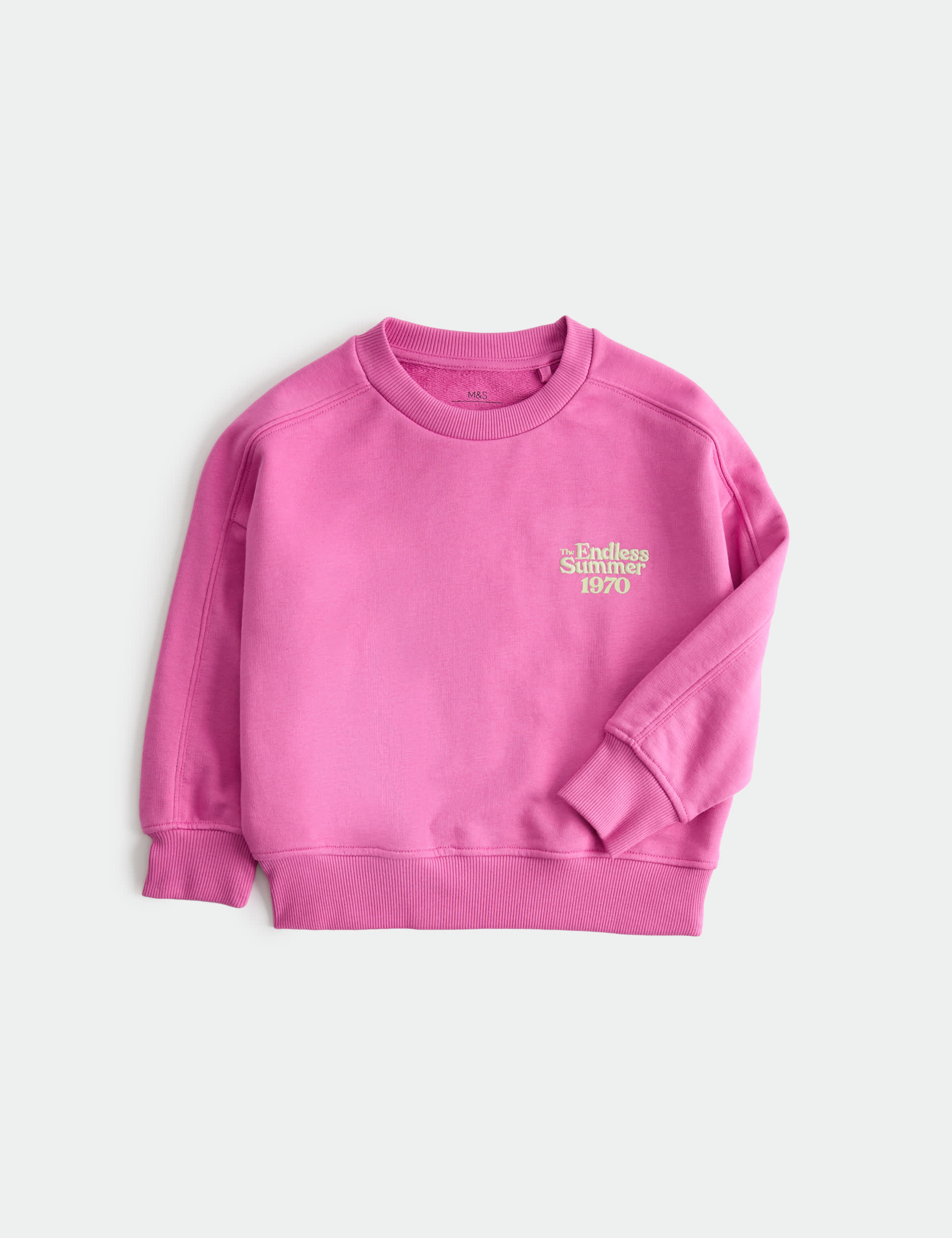 Cotton Rich Endless Summer Sweatshirt (2-8 Yrs) | M&S