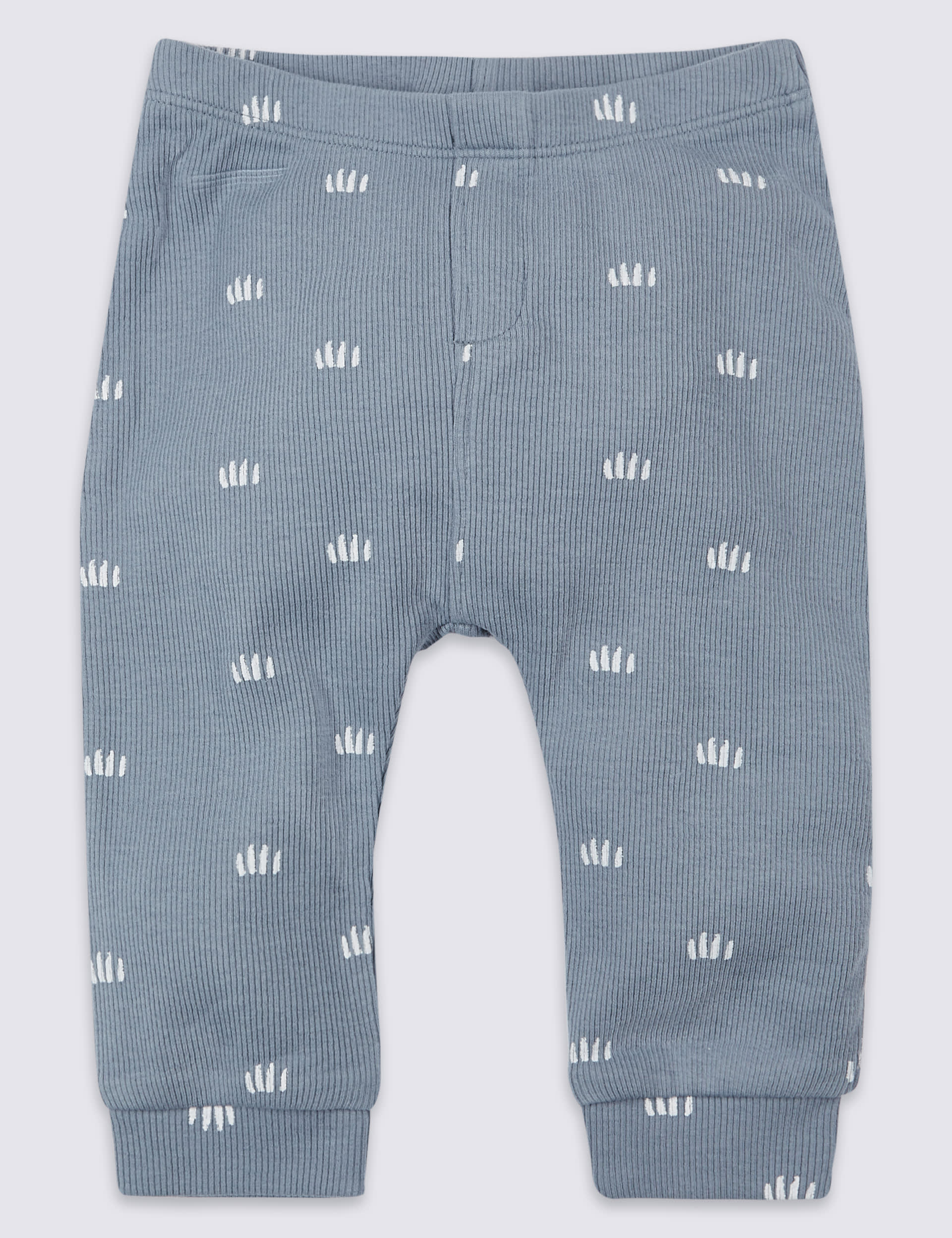 Cotton All Over Print Joggers with Stretch | M&S