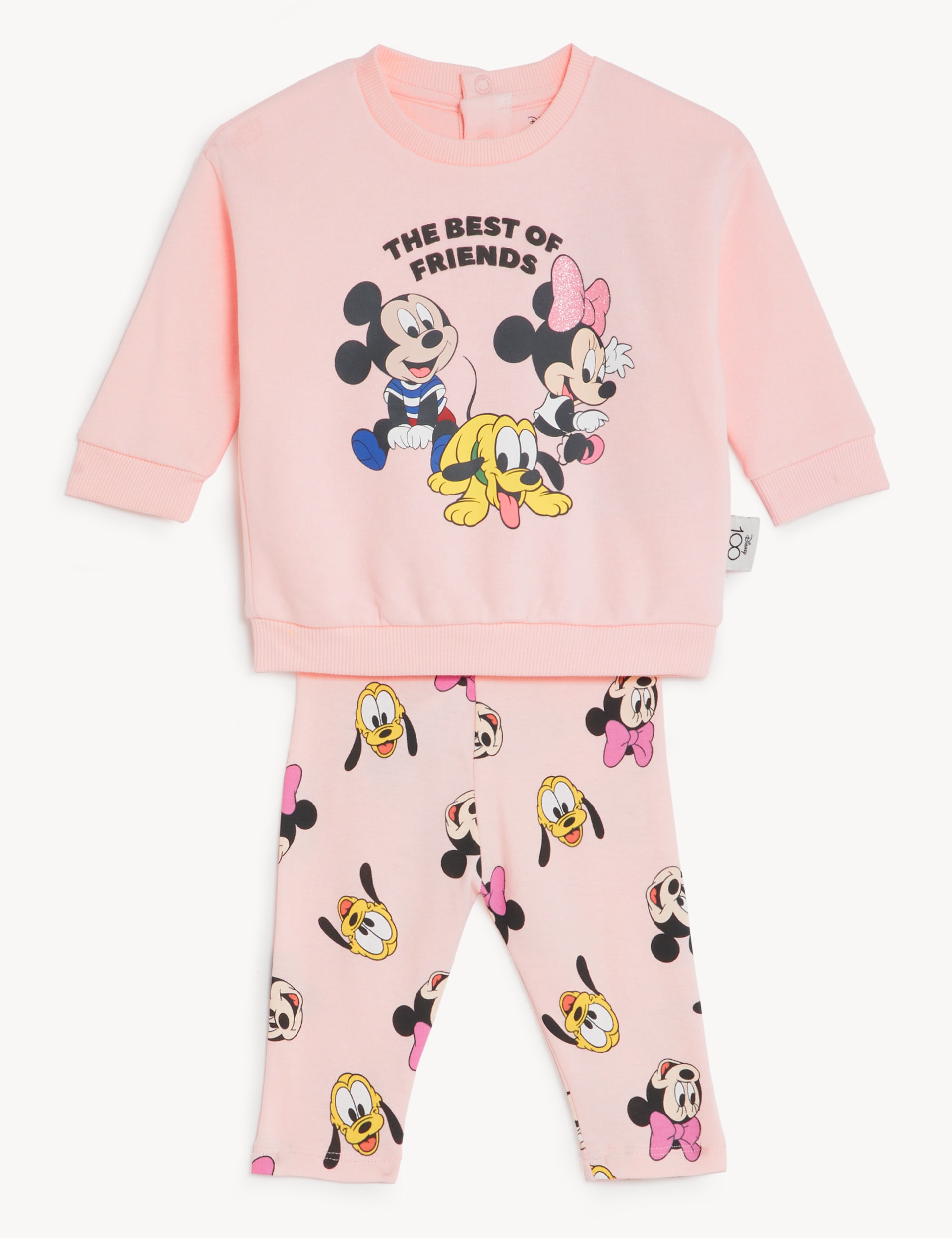 2pc Cotton Rich Mickey Mouse™ Outfit (0-3 Yrs) | M&S | M&S