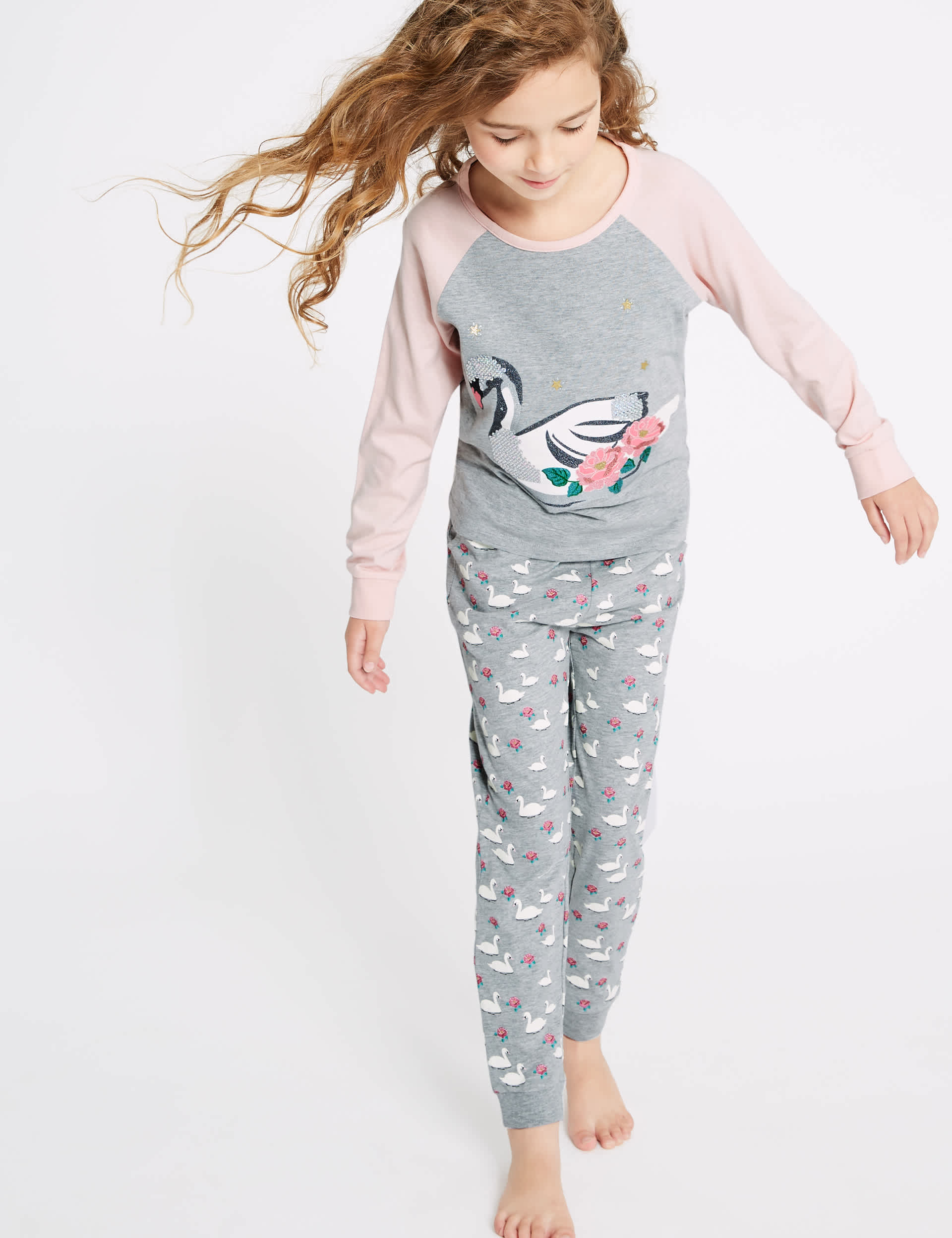 Swan Pyjamas (3-16 Years) | M&S IE