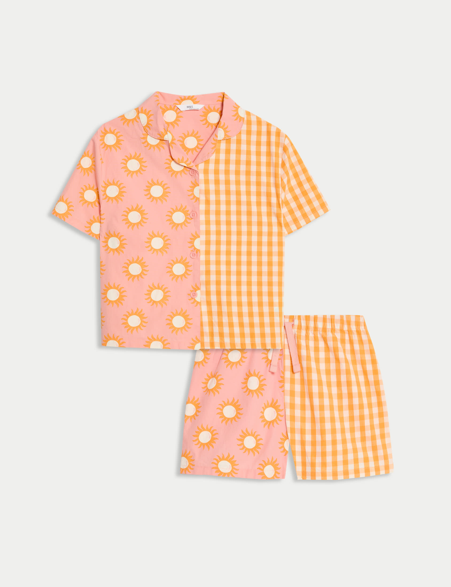 Pure Cotton Checked Pyjamas (6-16 Yrs) | M&S | M&S