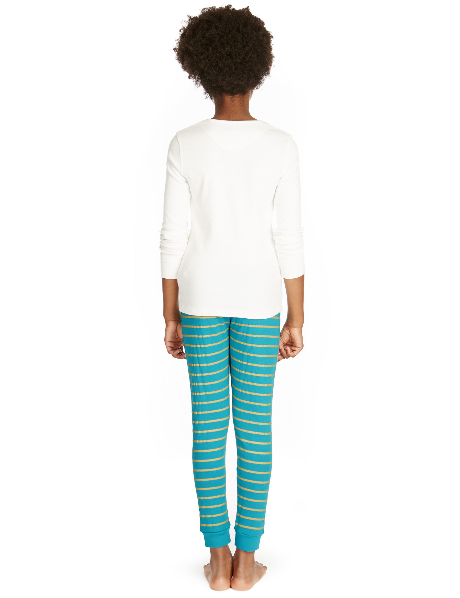 2 Pack Pure Cotton Assorted Stay Soft Pyjamas (6-16 Years) | M&S