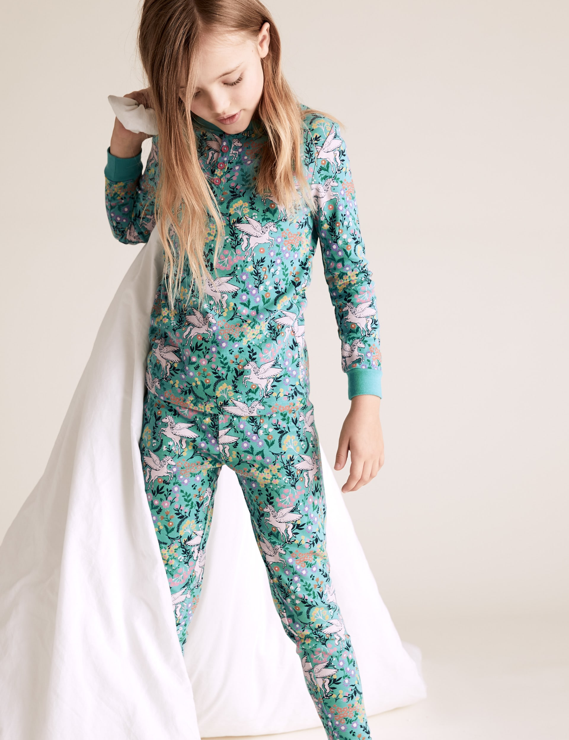 2 Pack Cotton Patterned Pyjama Sets (6-16 Yrs) | M&S
