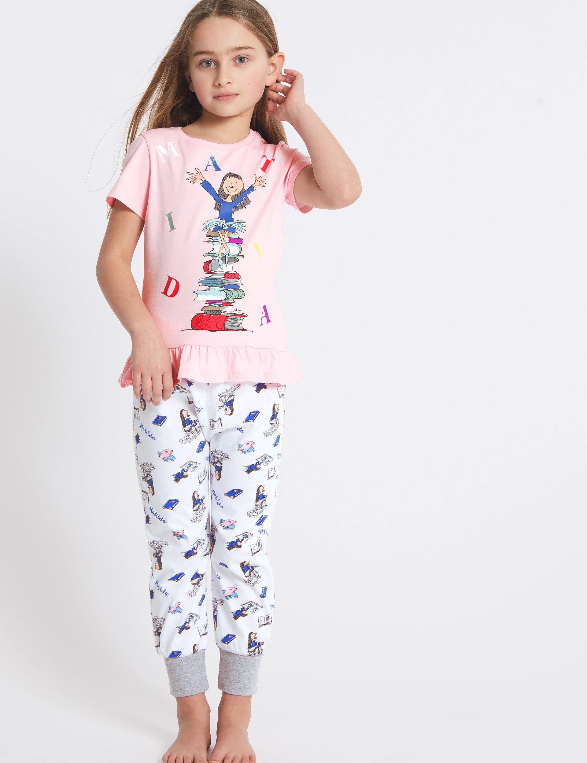 Matilda Pure Cotton Pyjamas (3-11 Years) | M&S IE